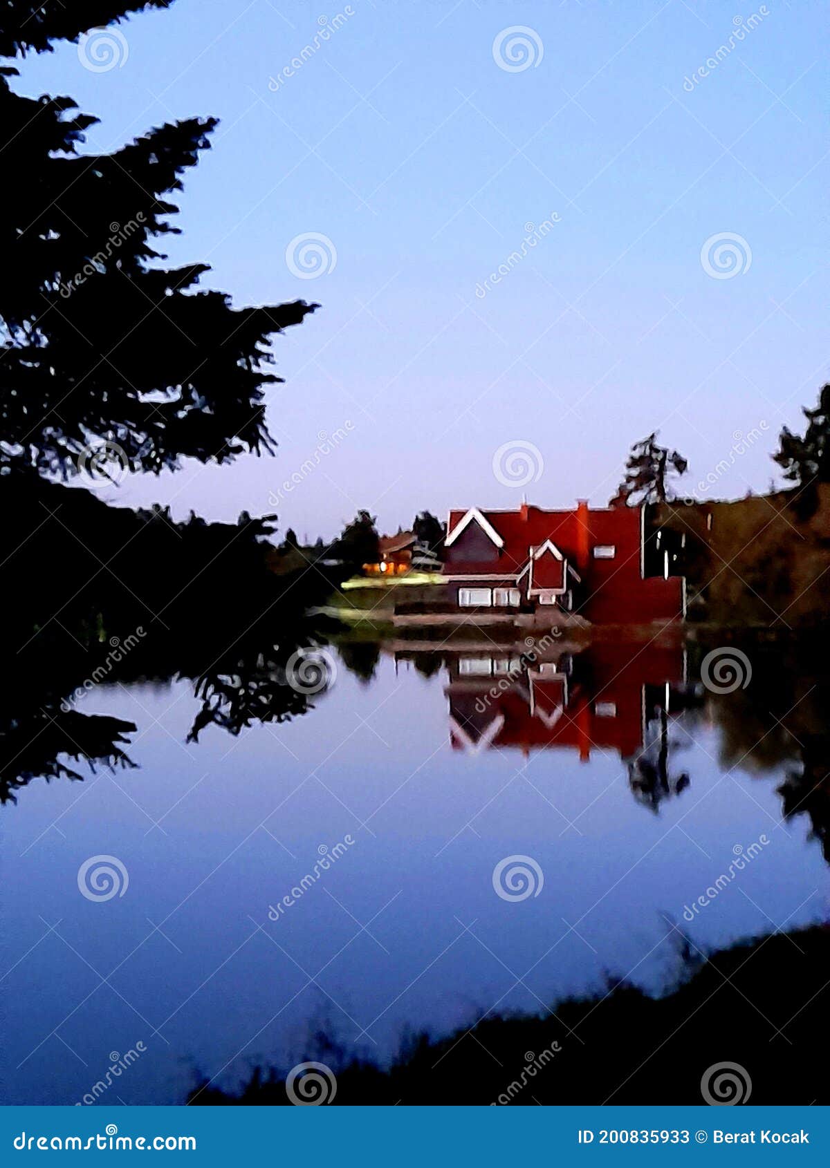 Lakeside house stock image. Image of house, houseimage - 200835933