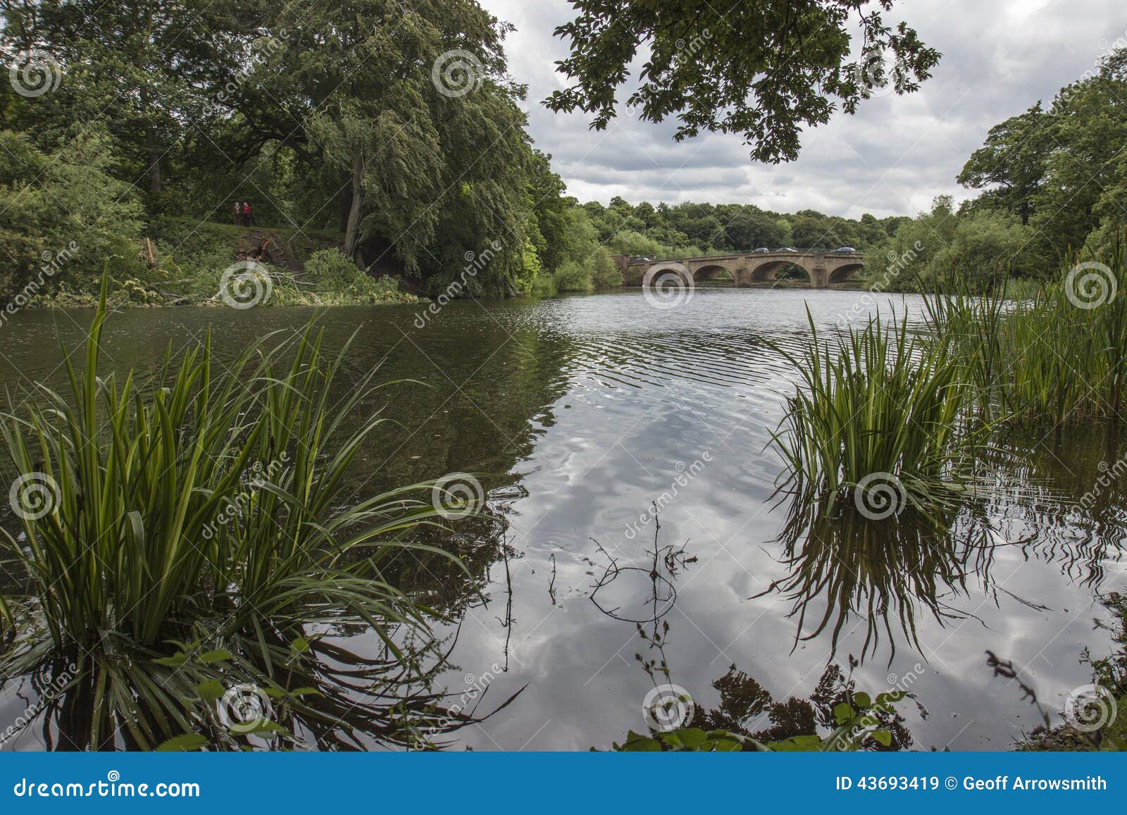 Lakeside at Nostell Priory stock image. Image of yorkshire - 43693419