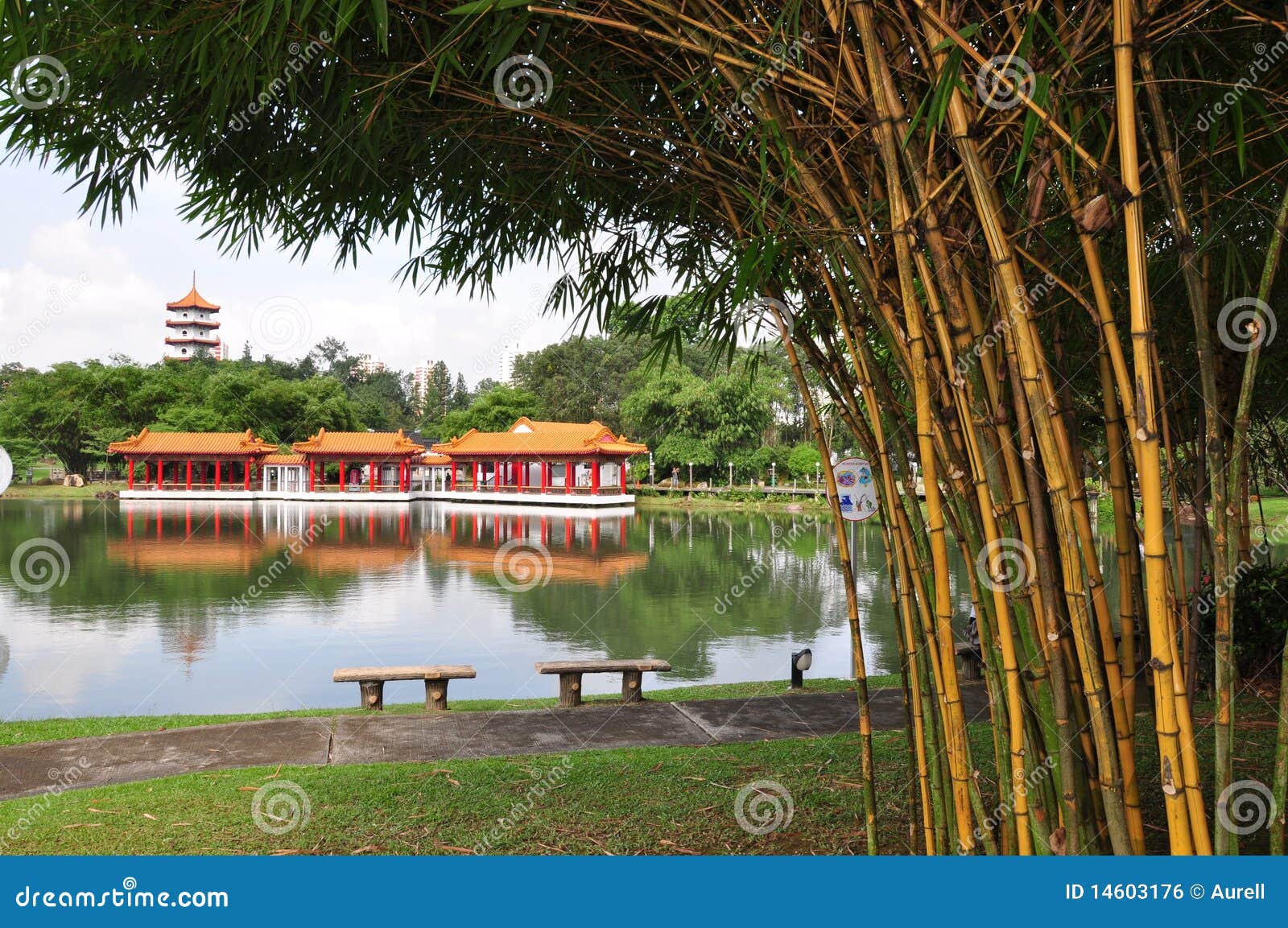 Lakeside Pavilion Scenery Royalty-Free Stock Photography ...