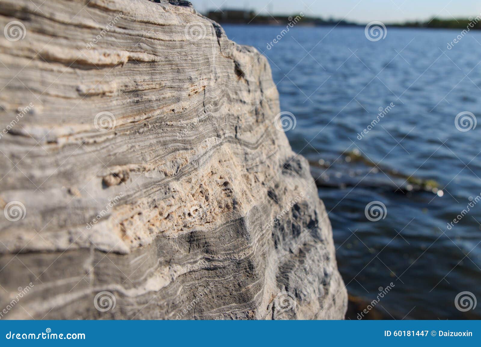 Lakeside rocks stock image. Image of background, sandstone - 60181447