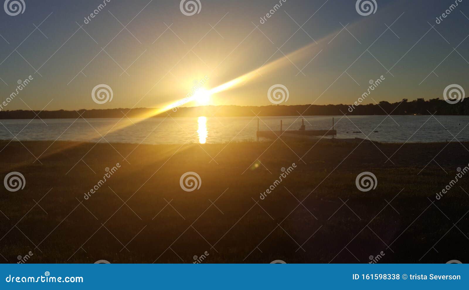 Lakeside stock photo. Image of sunset, lakeside, relax - 161598338