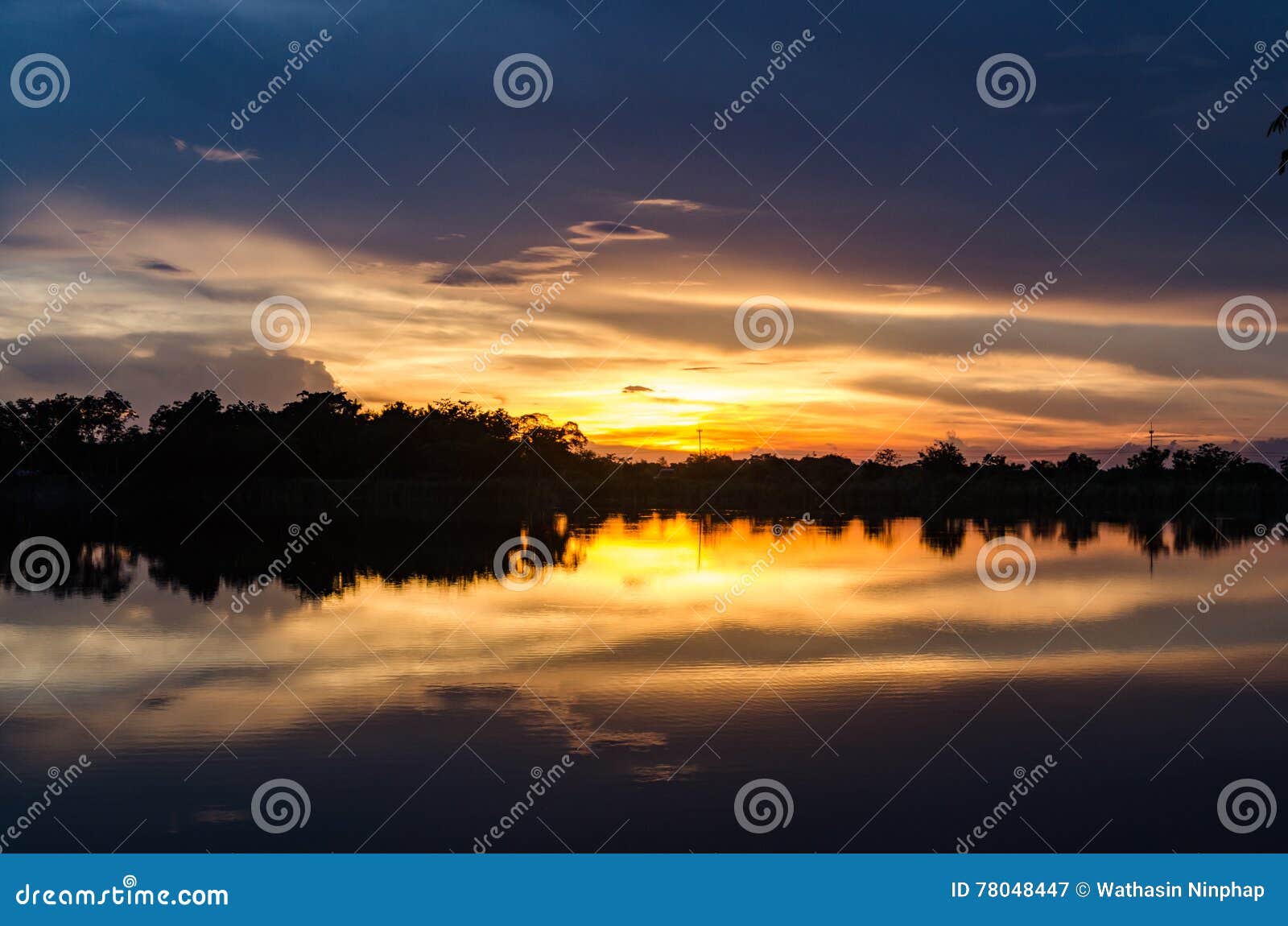 Lakeside sunset stock image. Image of tourism, sunset - 78048447