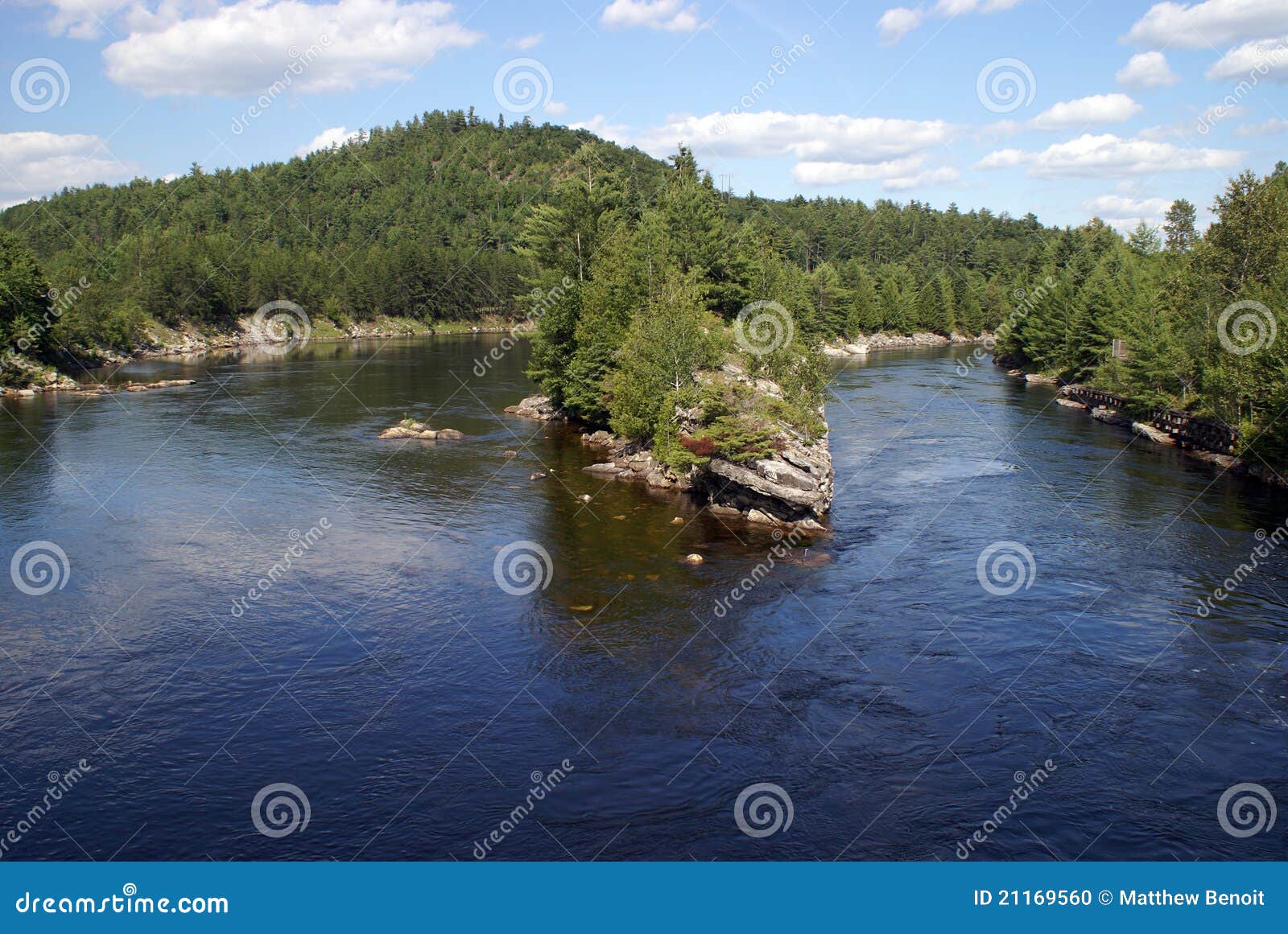 Lakeside View stock photo. Image of clouds, hill, nature - 21169560