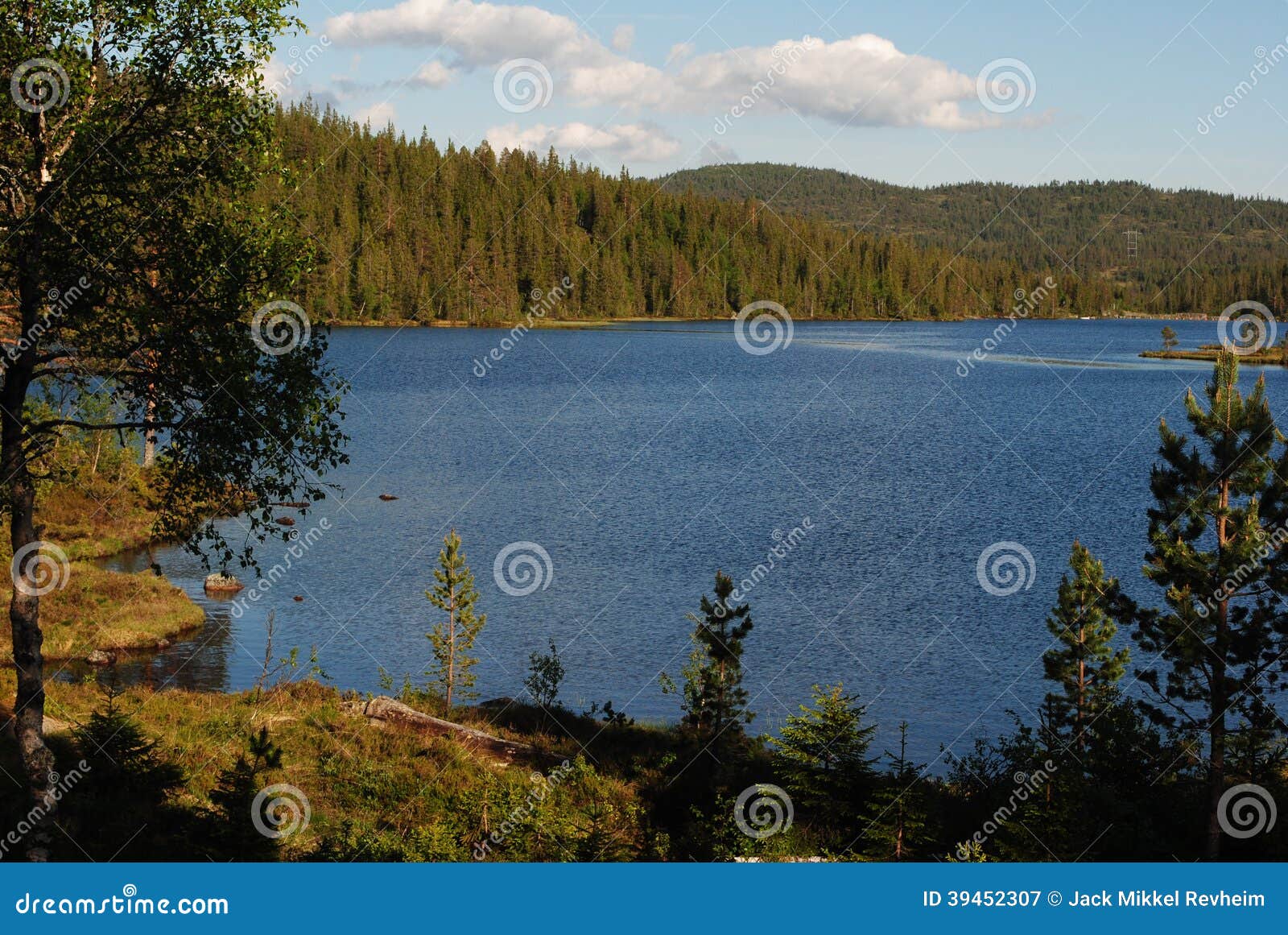 Lakeview stock image. Image of telemark, clouds, norway - 39452307