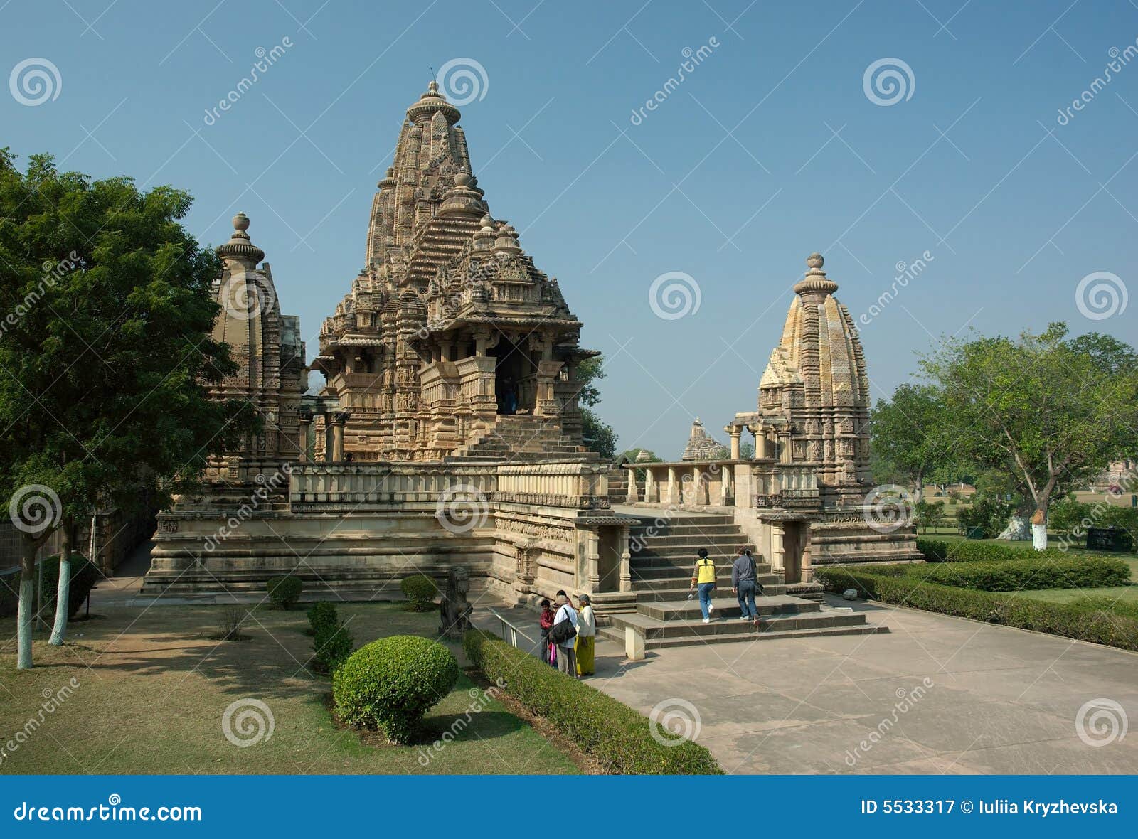 Lakshmana Temple at Khajuraho,India Stock Image - Image of beautiful ...