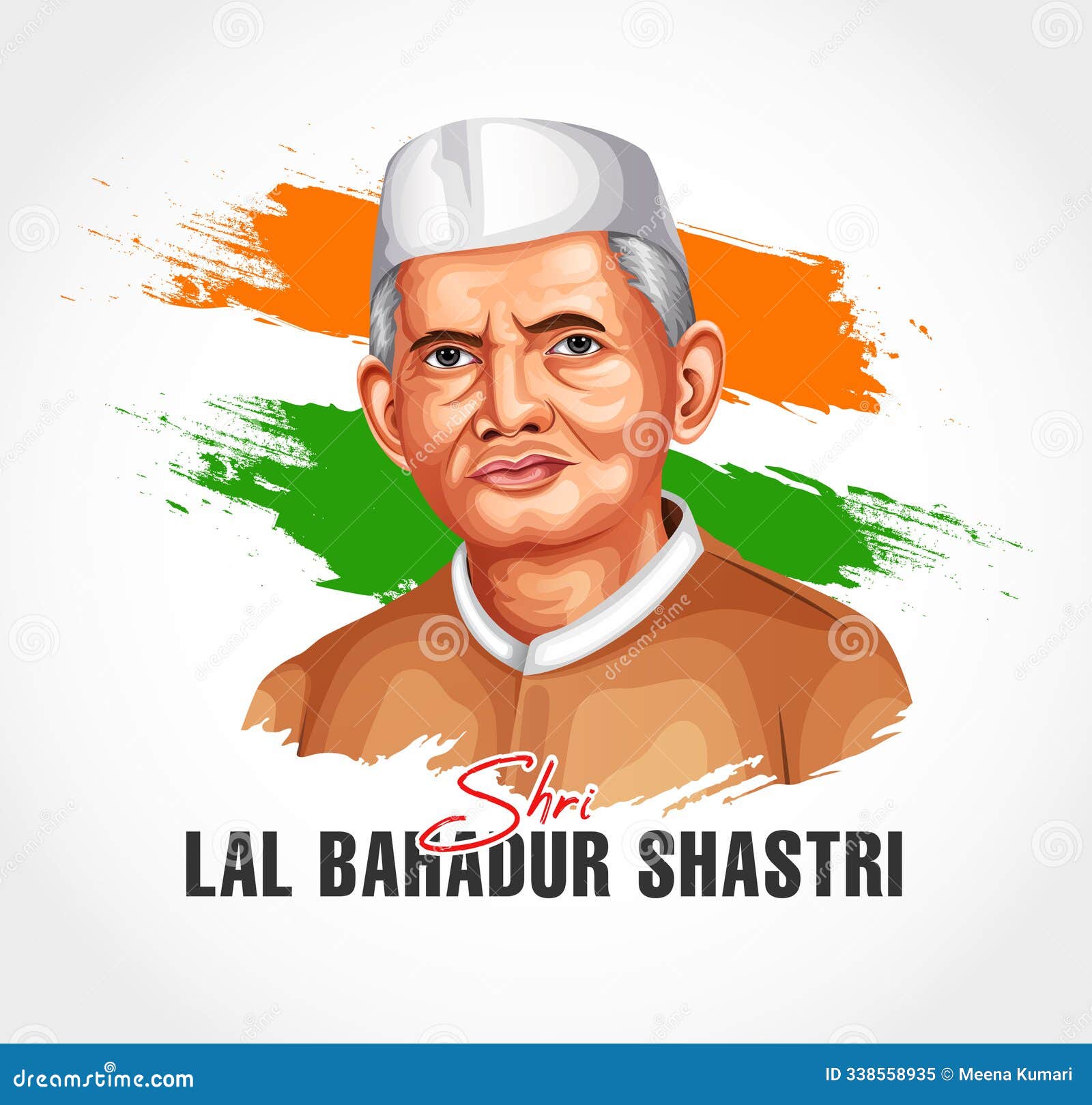 Vector Illustration of Former India Prime Minister Lal Bahadur Shastri ...