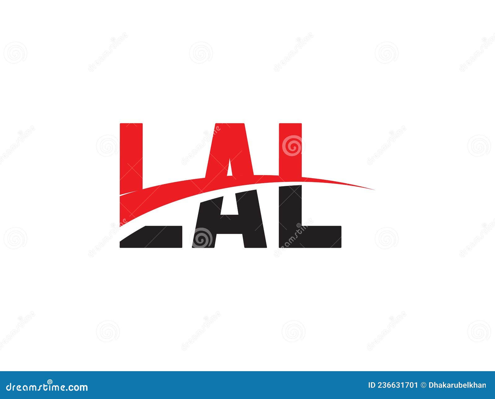 LAL Letter Initial Logo Design Cartoon Vector | CartoonDealer.com ...