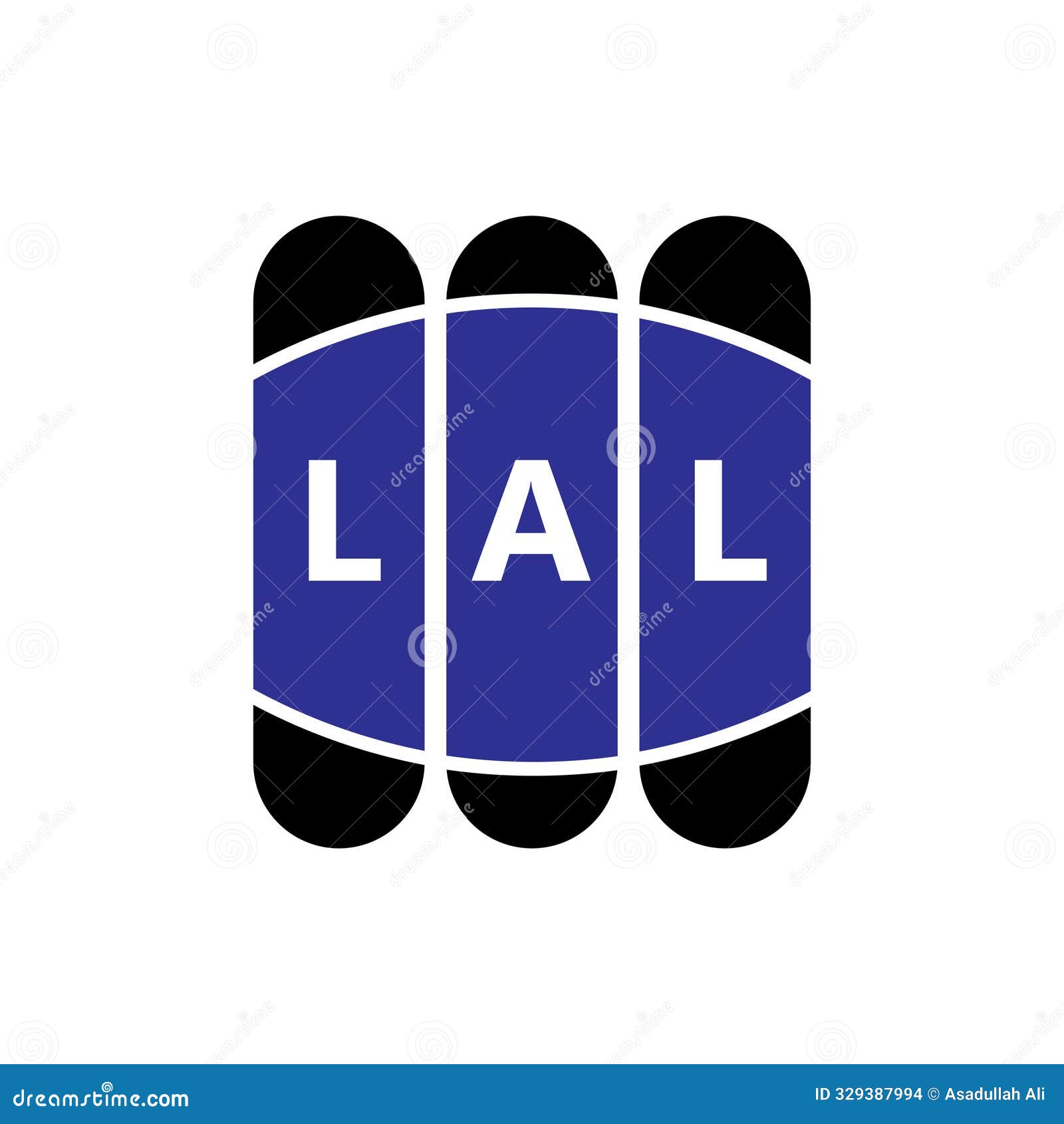LAL Letter Logo Design On White Background. Creative Modern LAL Letter ...