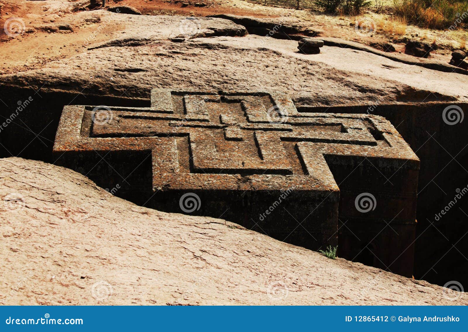 Lalibela church stock photo. Image of monument, international - 12865412