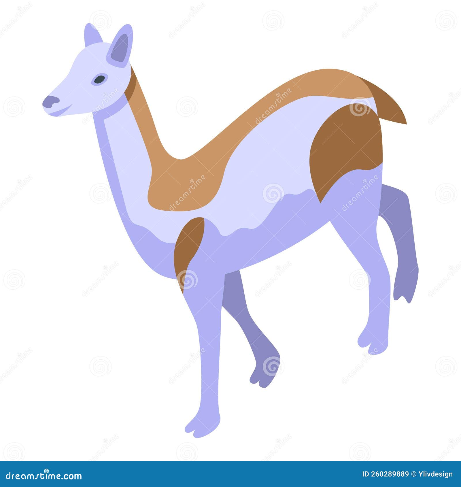 Lama Animal Icon Isometric Vector. Cute Lama Stock Vector ...