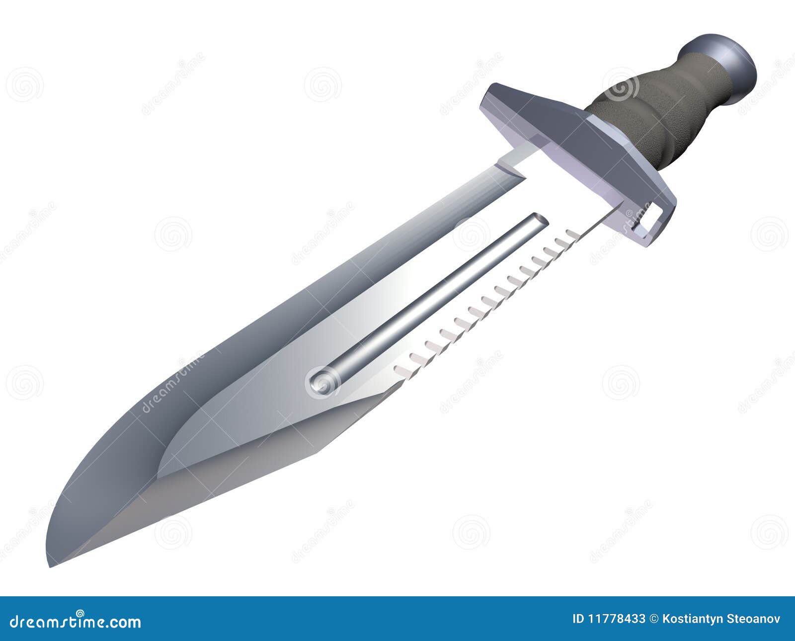 Lama Militare. Arma Normale. Lamierina. Illustrazione di Stock ...