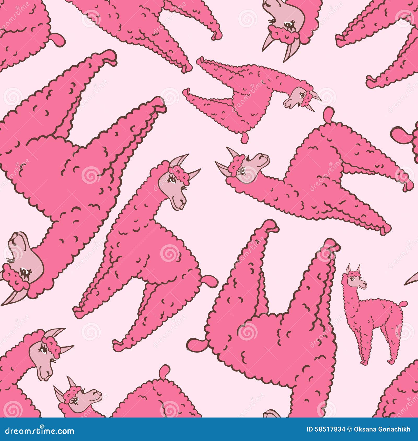 092 lama pattern 01 stock illustration. Illustration of mammal - 58517834