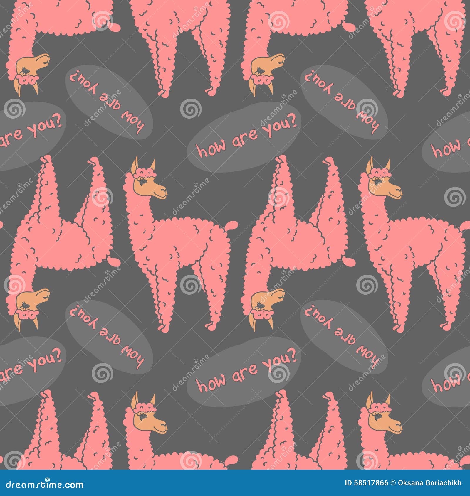 Fluffy Lama Cartoon Illustration For Kids | CartoonDealer.com #93225362