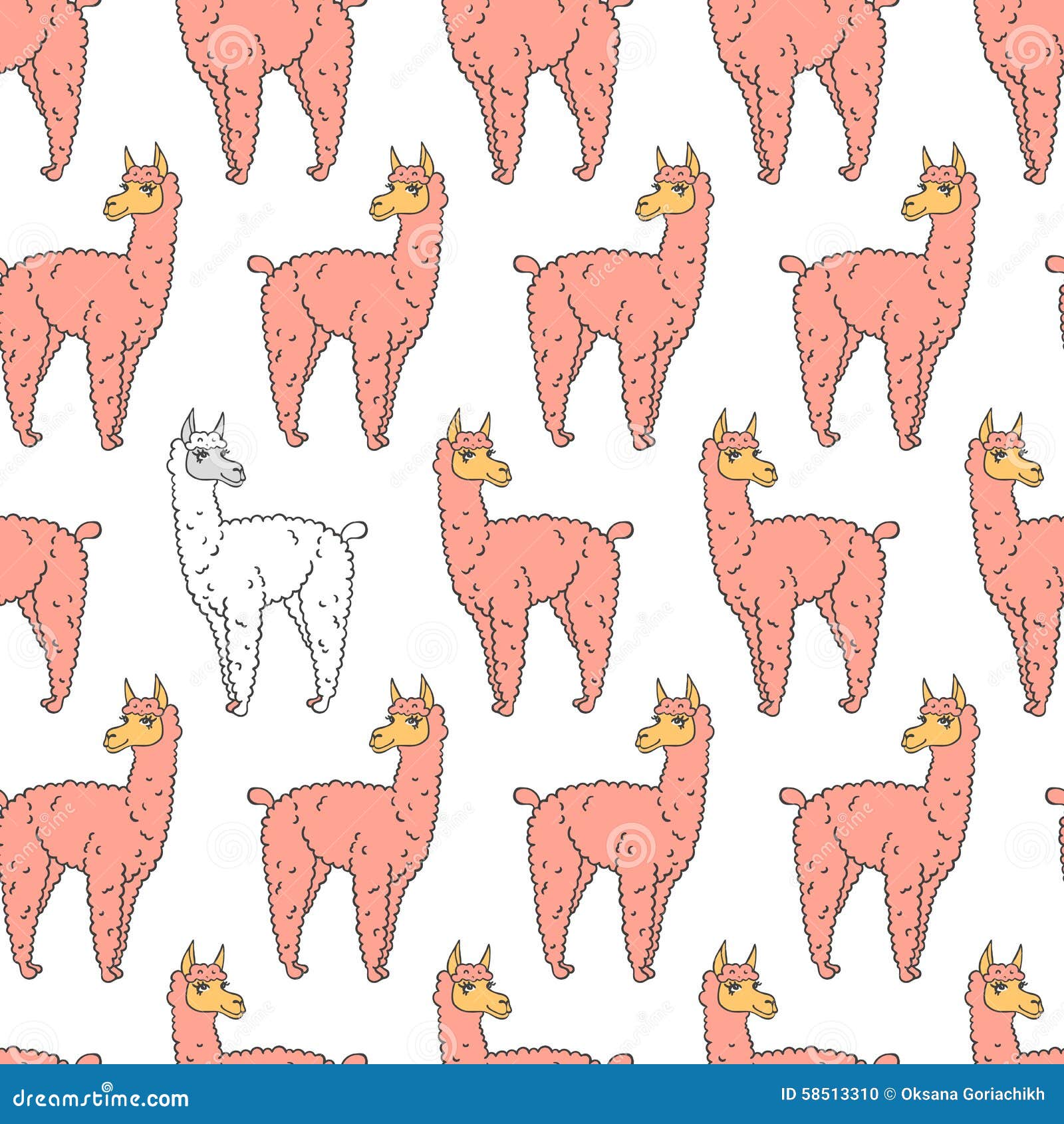 092 lama pattern 01 stock illustration. Illustration of cute - 58513310