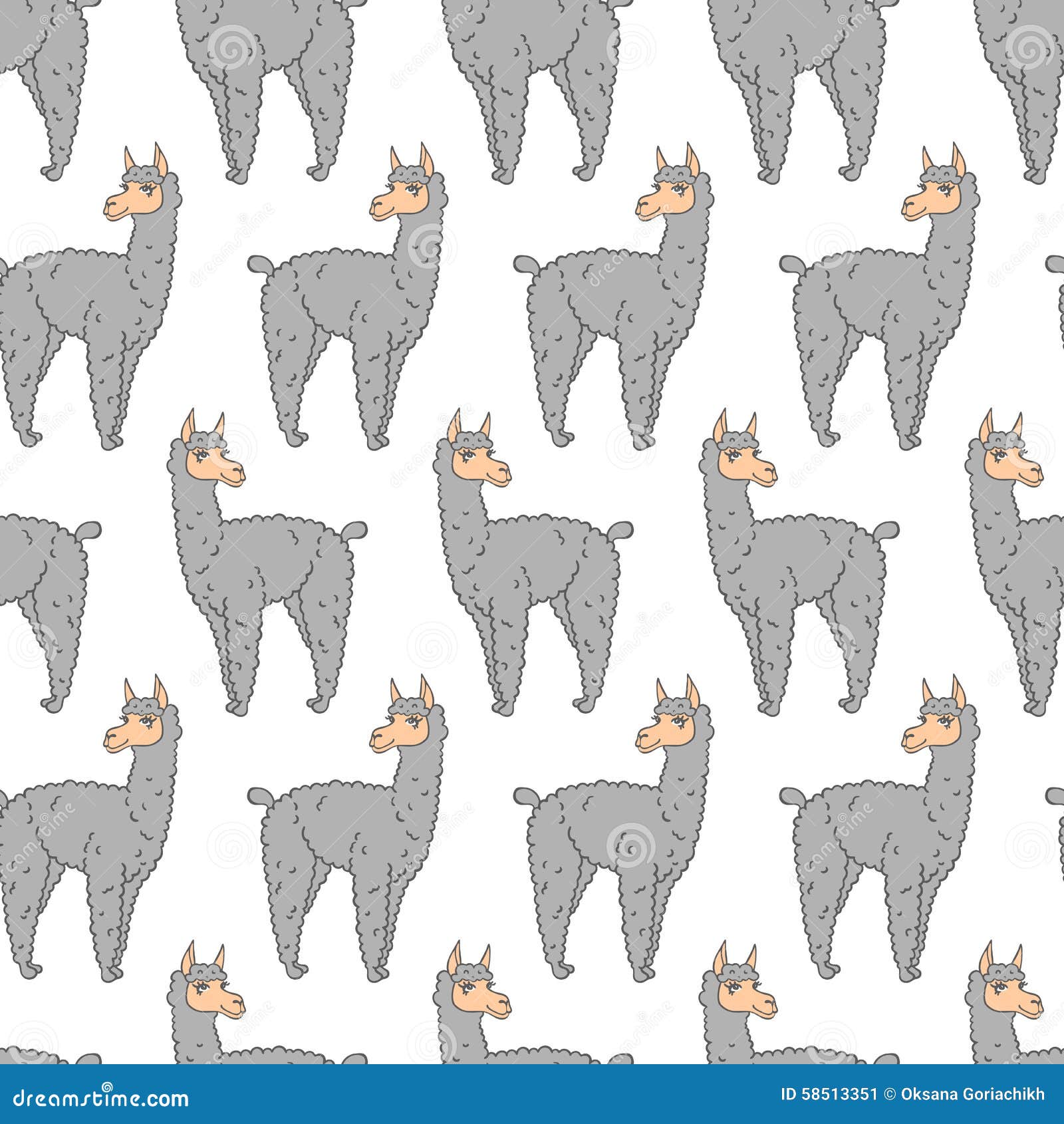 092 lama pattern 01 stock illustration. Illustration of andes - 58513351