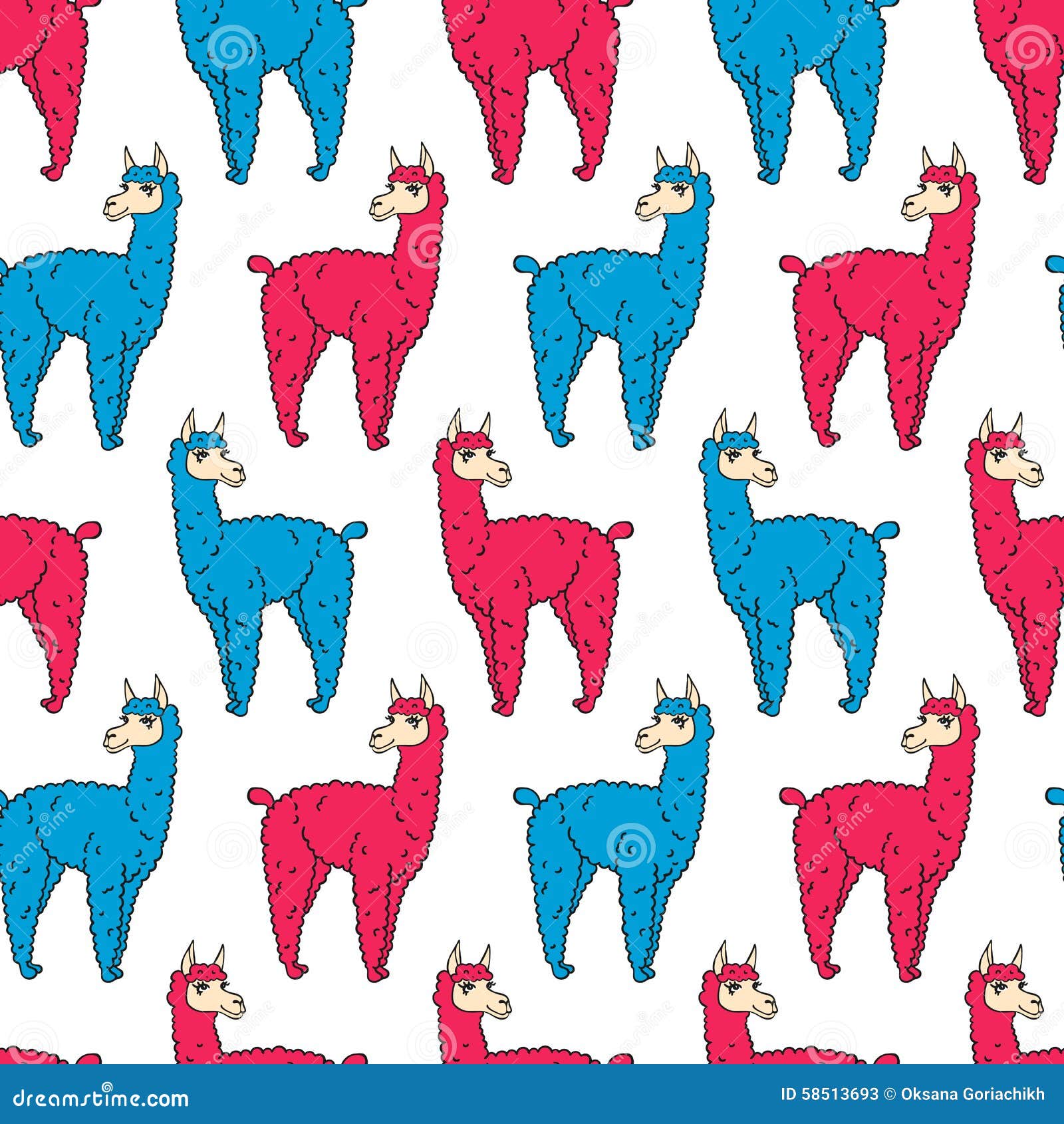 092 lama pattern 01 stock illustration. Illustration of cartoon - 58513693