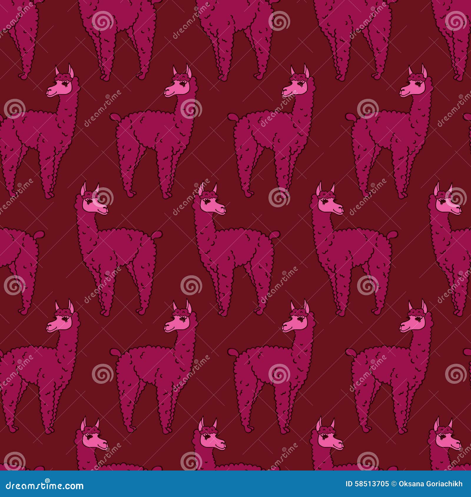 092 lama pattern 01 stock illustration. Illustration of fauna - 58513705