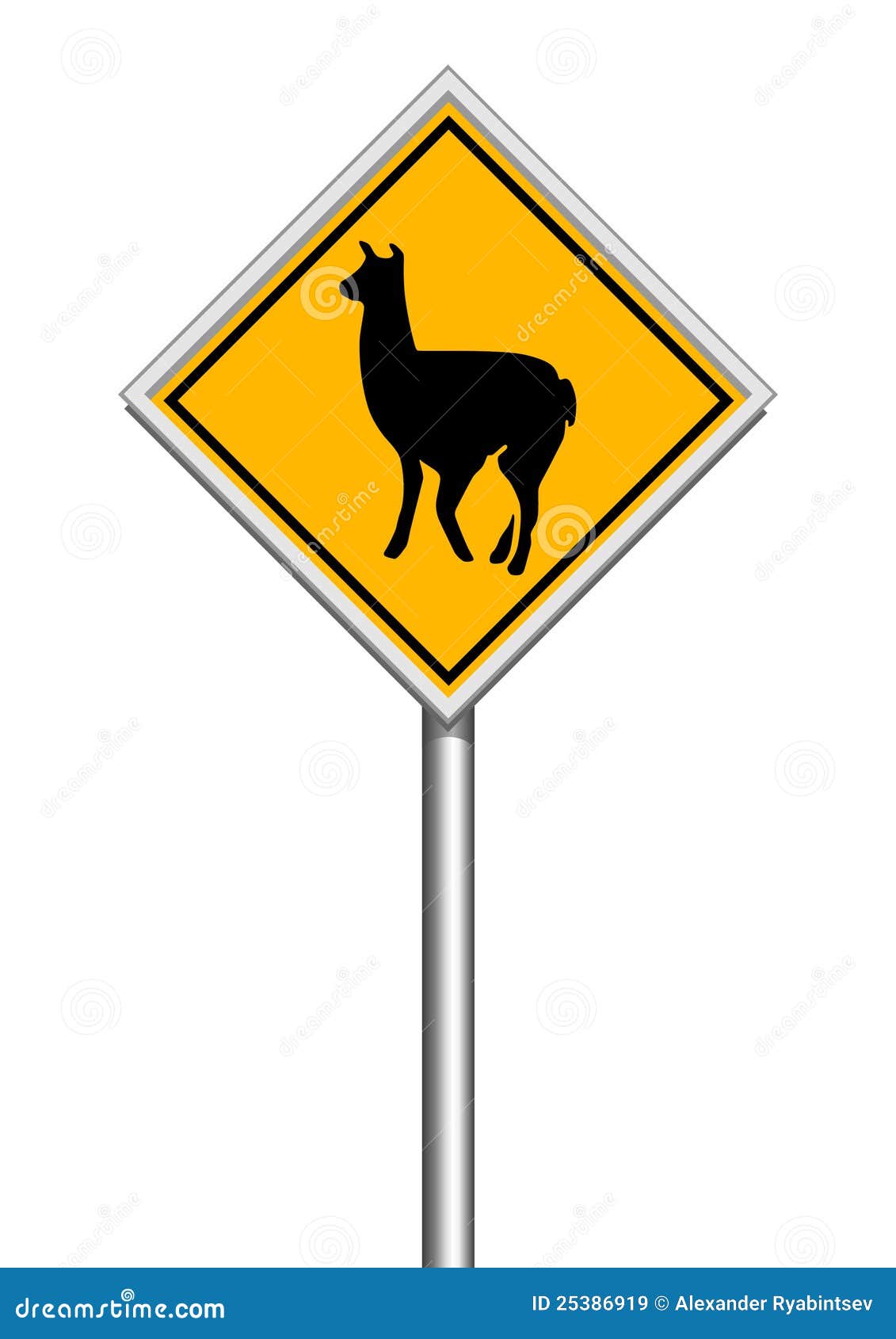 Lama Sign stock illustration. Illustration of famous - 25386919