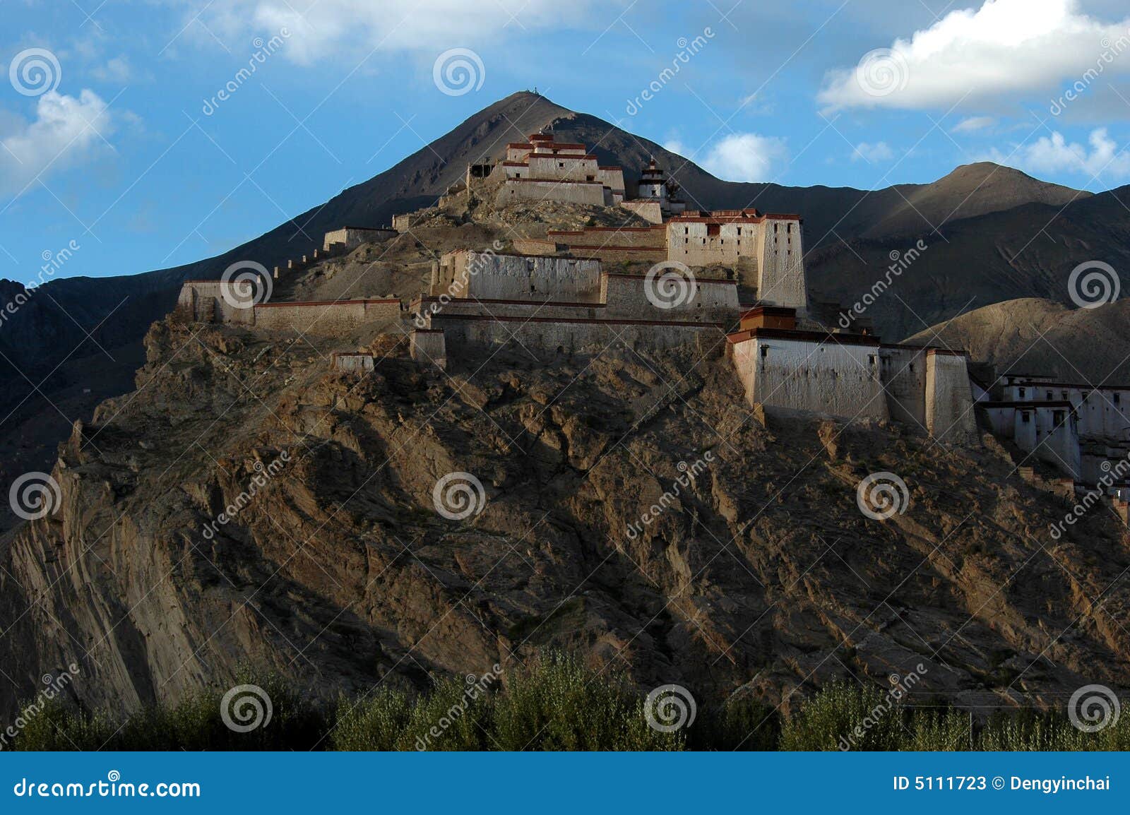 The Lama Temple on the Mountain Stock Image - Image of stone, mountain ...