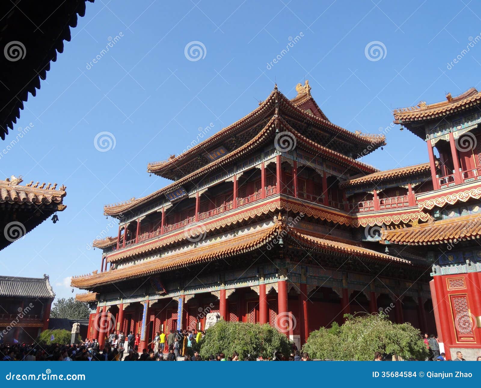 Lama Temple no Pequim imagem de stock editorial. Imagem de templo ...