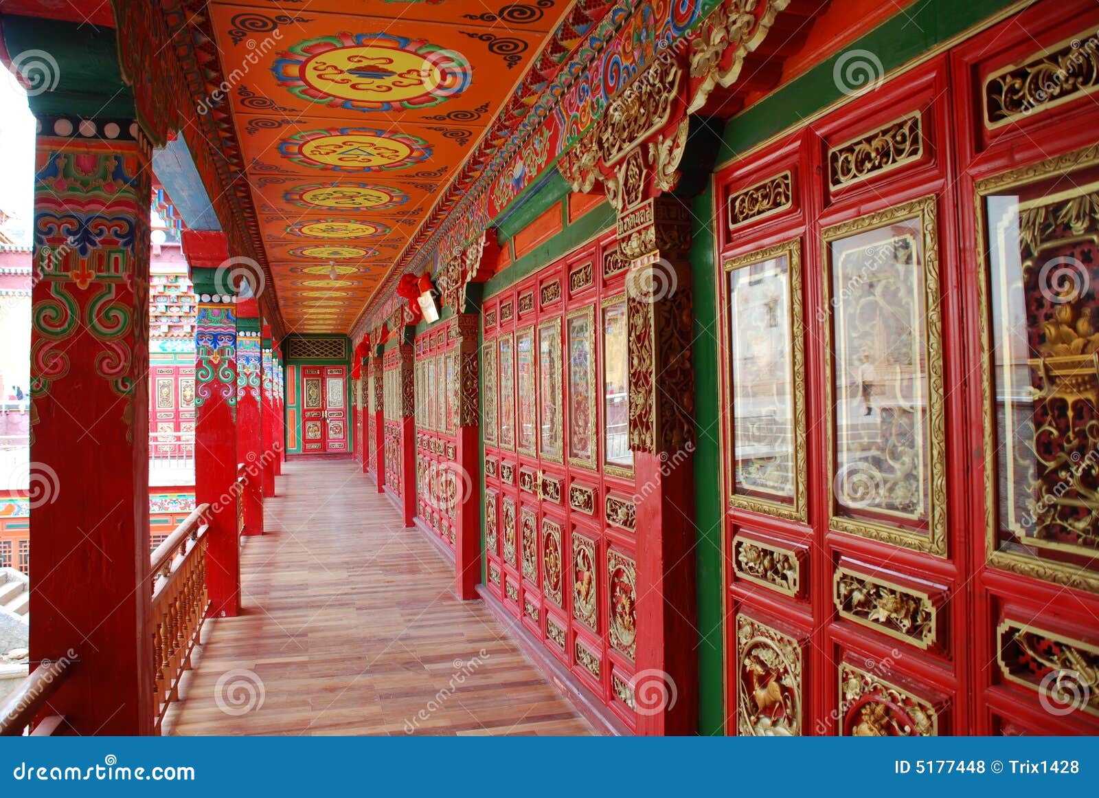 Lama Temple, Yunnan, China stock photo. Image of building - 5177448