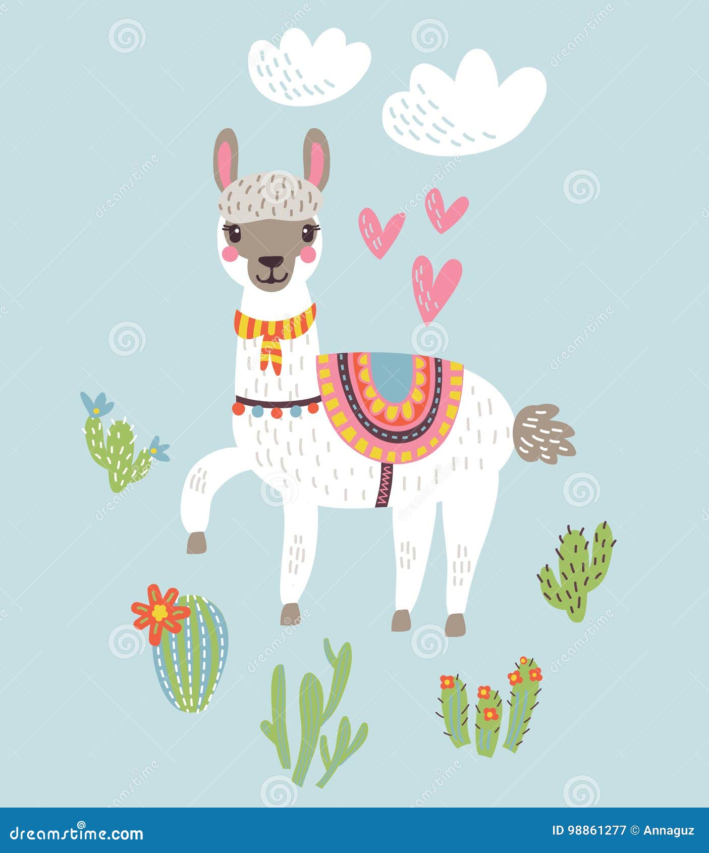 Lama vector background stock vector. Illustration of domestic - 98861277