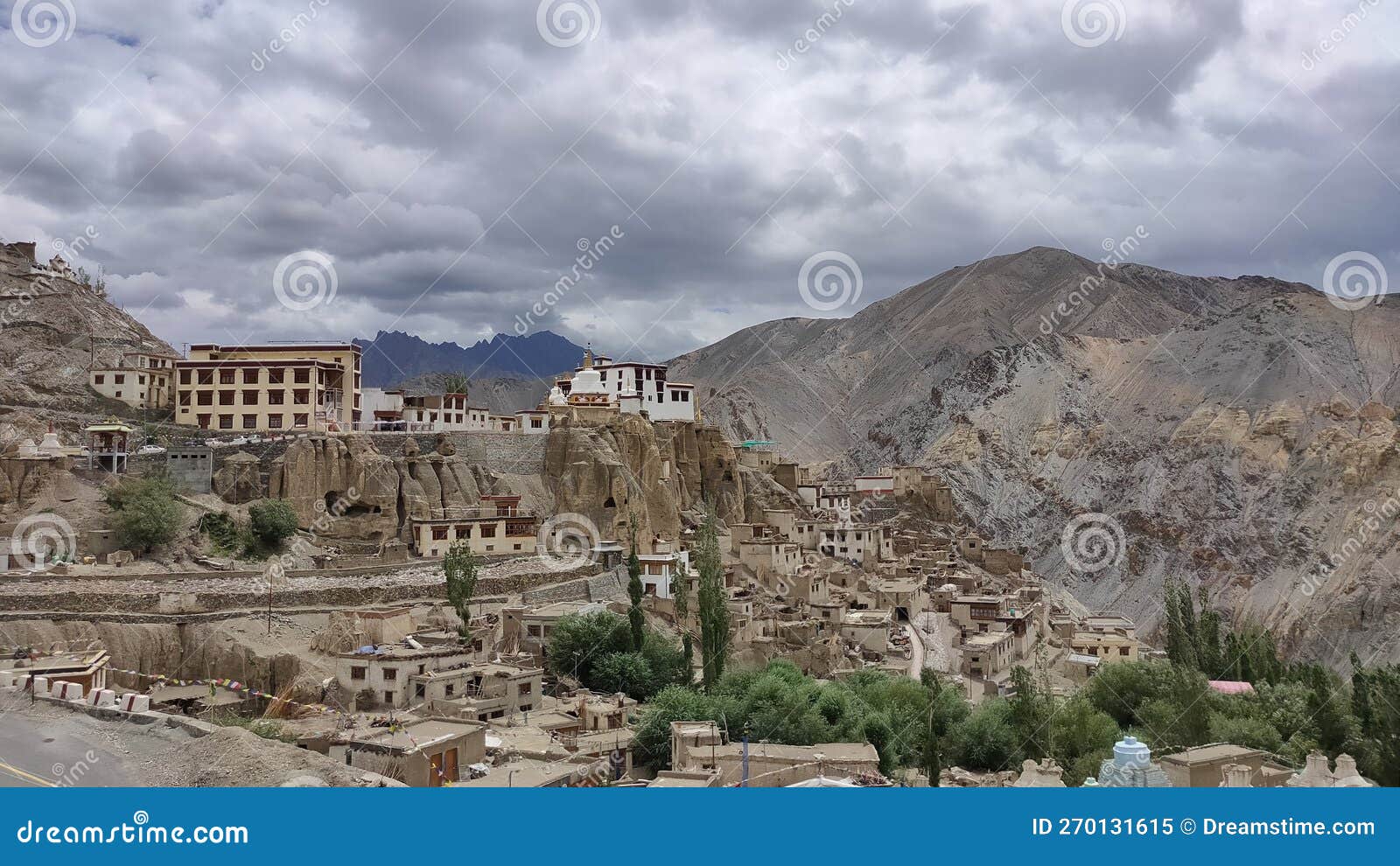 Lama yuru monastery Ladakh stock image. Image of lama - 270131615