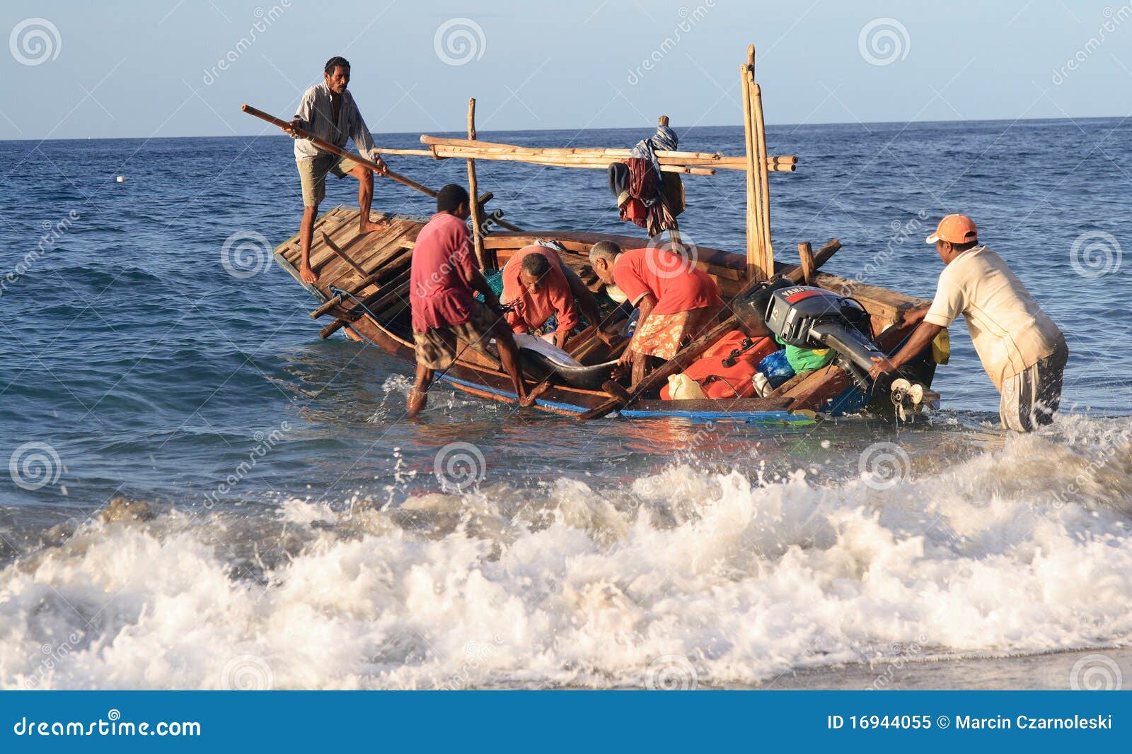 Lamalera Whalers after Catching a Dolphin Editorial Image - Image of ...