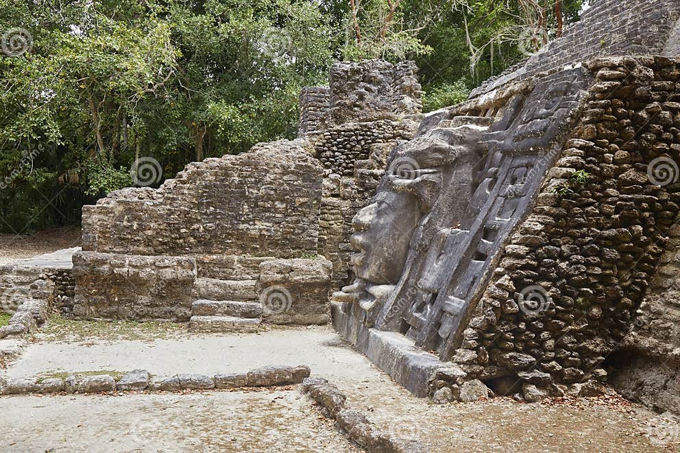 Belize S Lamanai Mayan Ruins, Most Known for the Temple of the Masks ... Belize S Lamanai Mayan Ruins, Most Known for the Temple of the Masks ...
