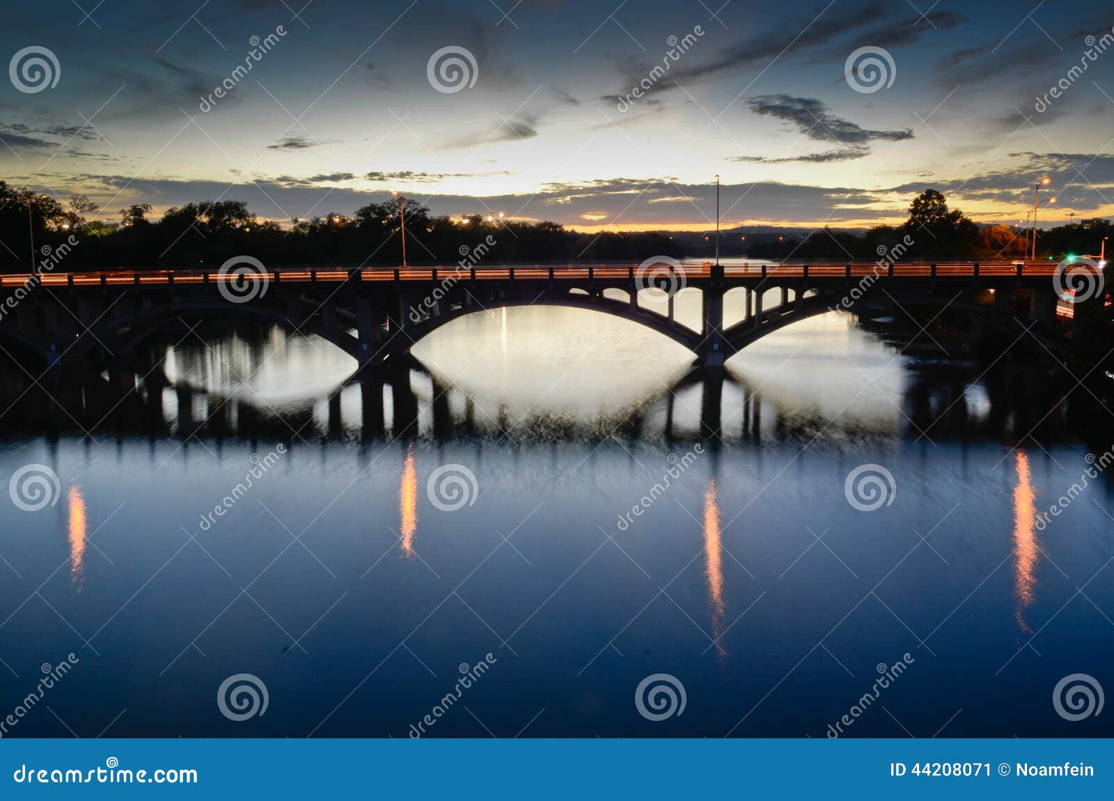 Lamar Bridge in Austin during Sunset Stock Image - Image of austin ...