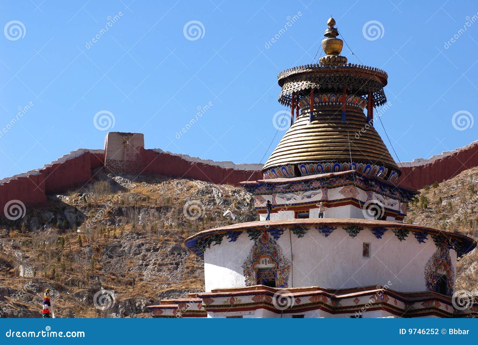 Lamasery stock photo. Image of lama, buildings, golden - 9746252