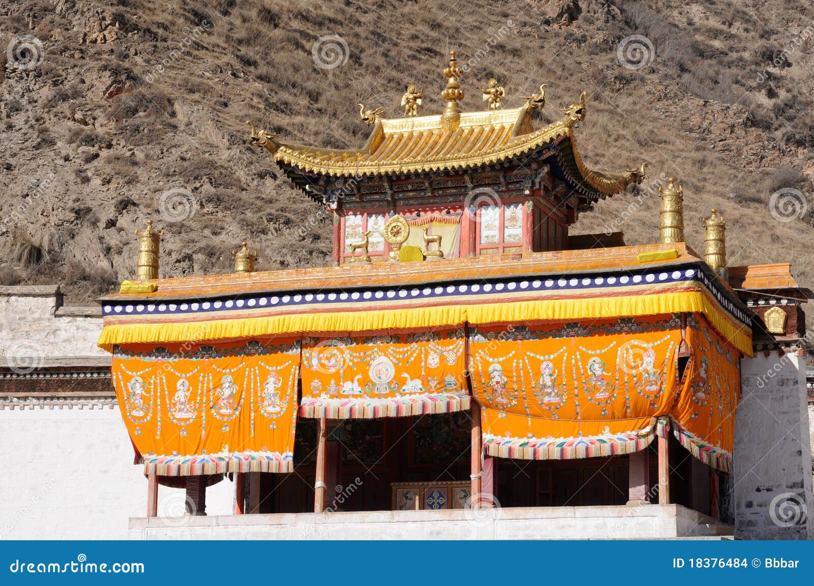 Lamasery in Tibet stock photo. Image of historical, white - 18376484