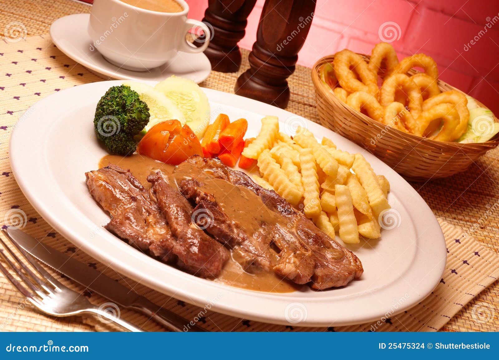 Lamb Chop Set stock photo. Image of cook, green, food - 25475324