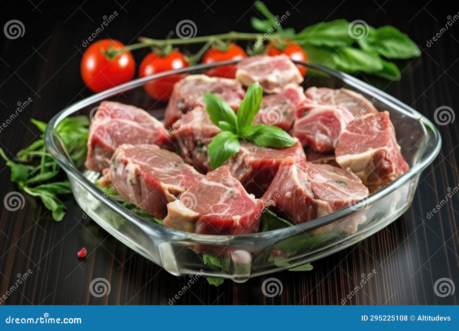 Lamb Chops with Grill Marks Served on a Glass Plate Stock Photo - Image ...