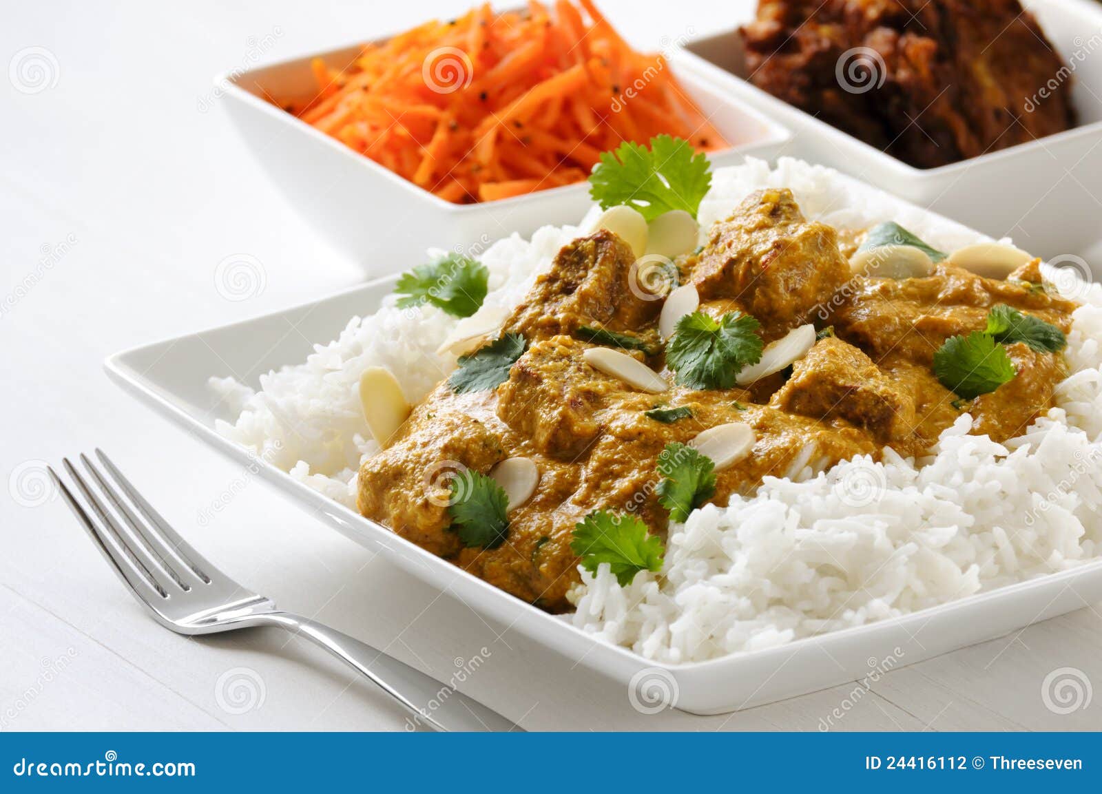 Lamb curry with rice stock photo. Image of sheep, dinner - 24416112