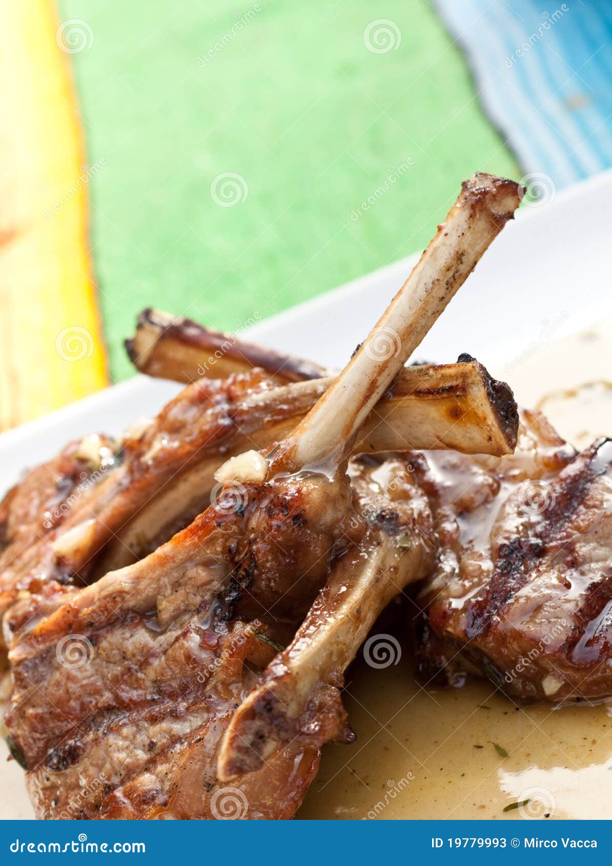 Lamb cutlets stock image. Image of lamb, sweet, plate - 19779993