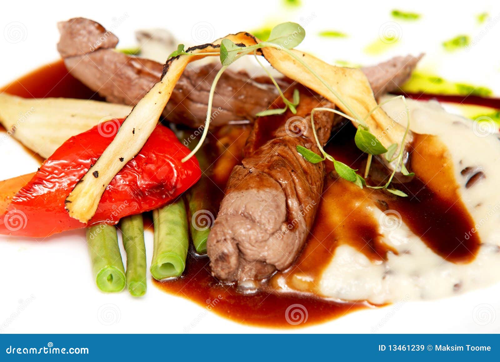 Lamb filet stock image. Image of kitchen, puree, isolated - 13461239