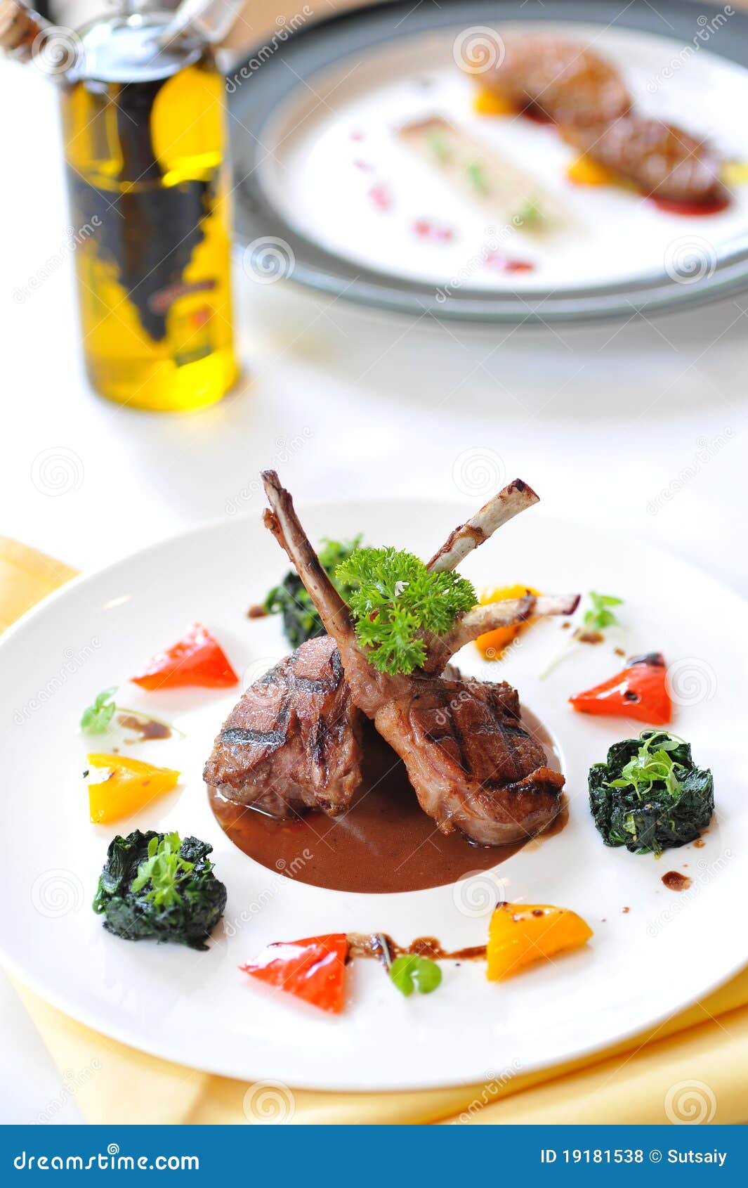 Lamb fo lunch stock photo. Image of dinner, crown, grilling - 19181538