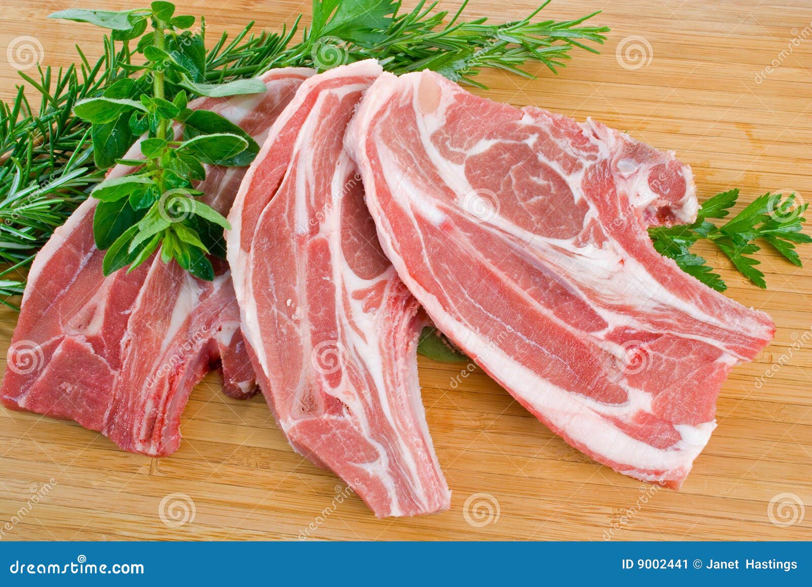 Lamb Forequarter Chops stock image. Image of three, fresh - 9002441