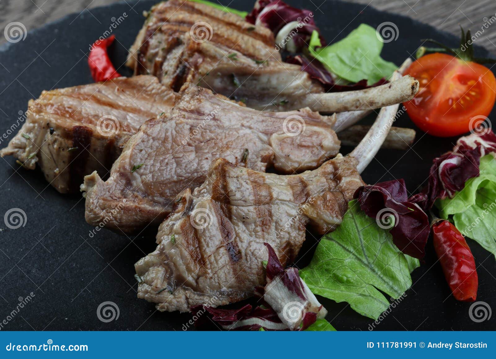 Lamb Frenched Rack stock image. Image of roasted, lamb - 111781991
