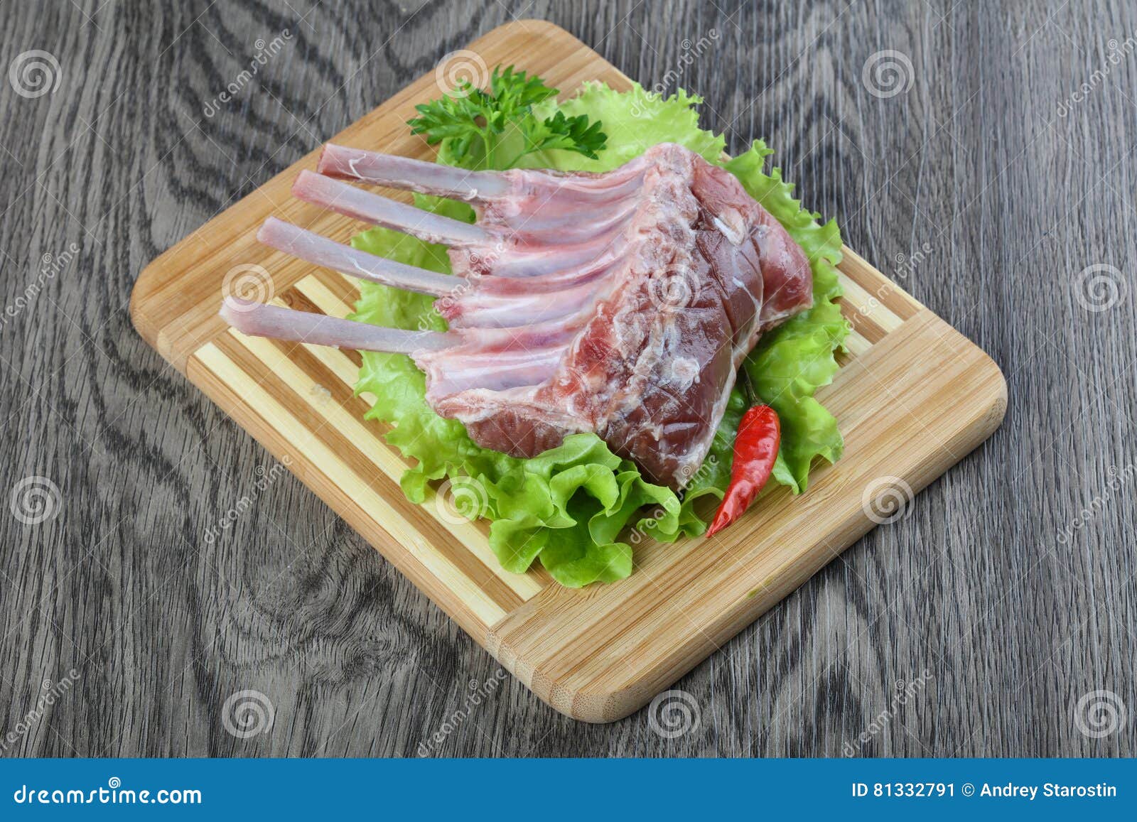 Lamb Frenched Rack stock image. Image of trimmed, meat - 81332791