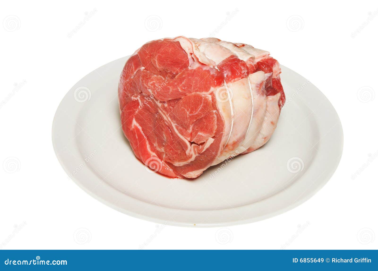 Lamb joint stock image. Image of joint, lamb, string, white - 6855649