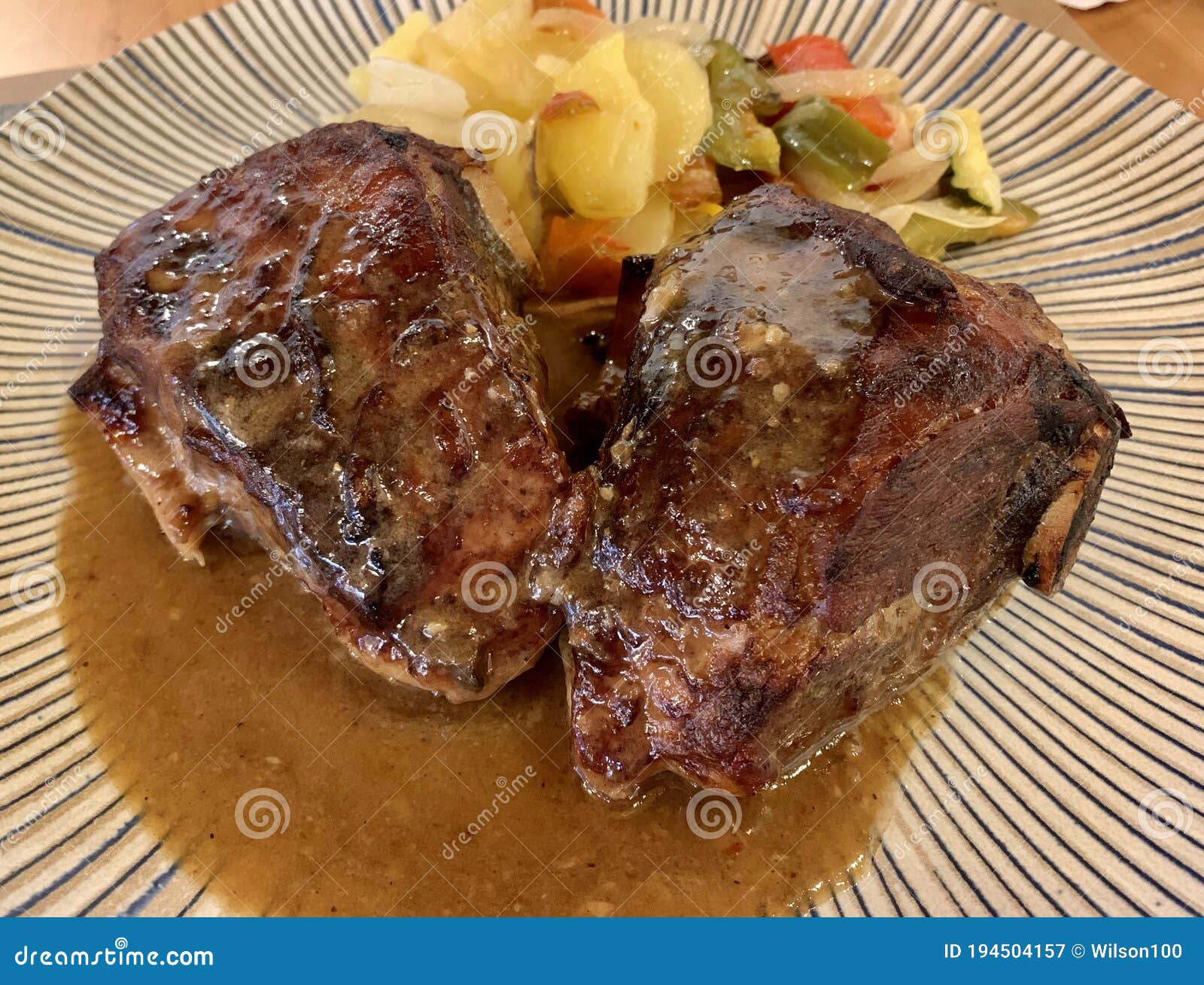 Lamb joint meal stock image. Image of lamb, meaty, cooked - 194504157