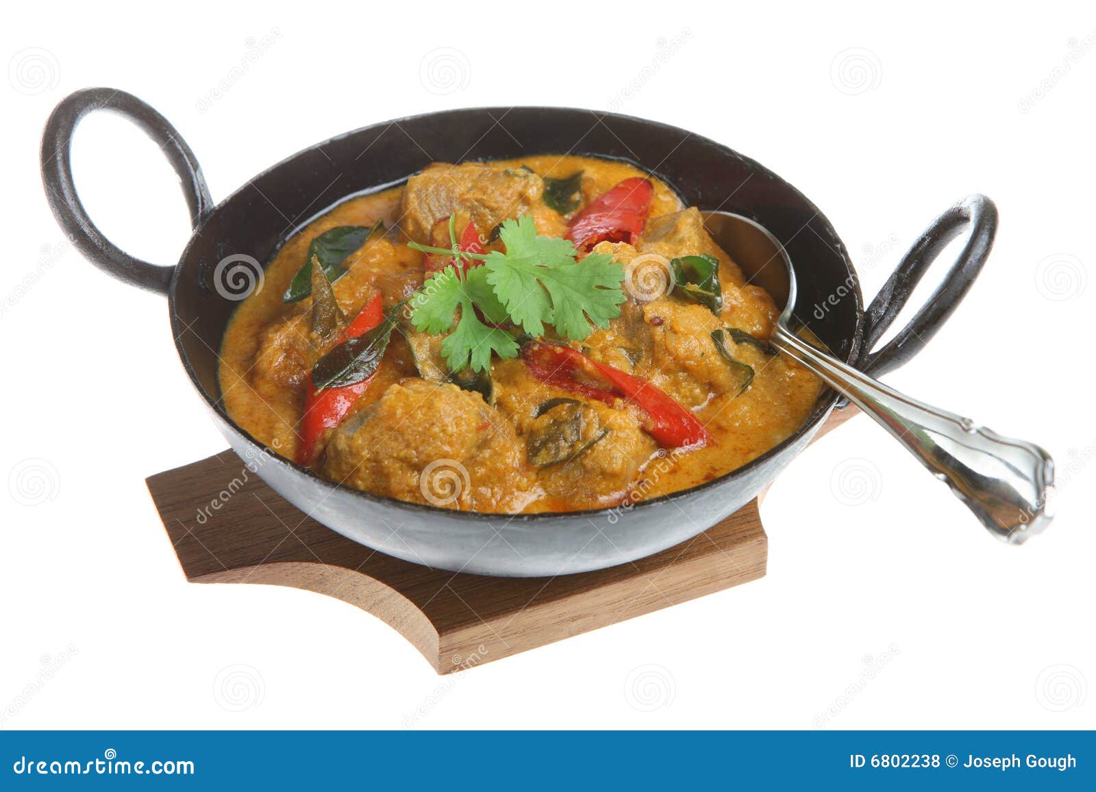 Lamb Korma Indian Curry stock photo. Image of food, metal - 6802238