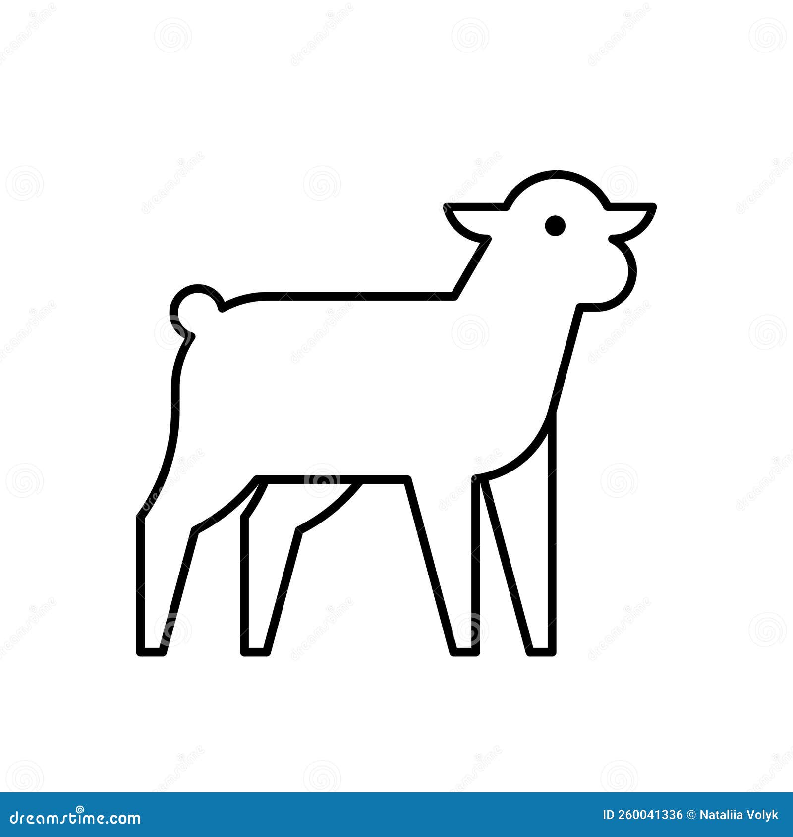 Lamb Logo stock vector. Illustration of elements, operation - 260041336