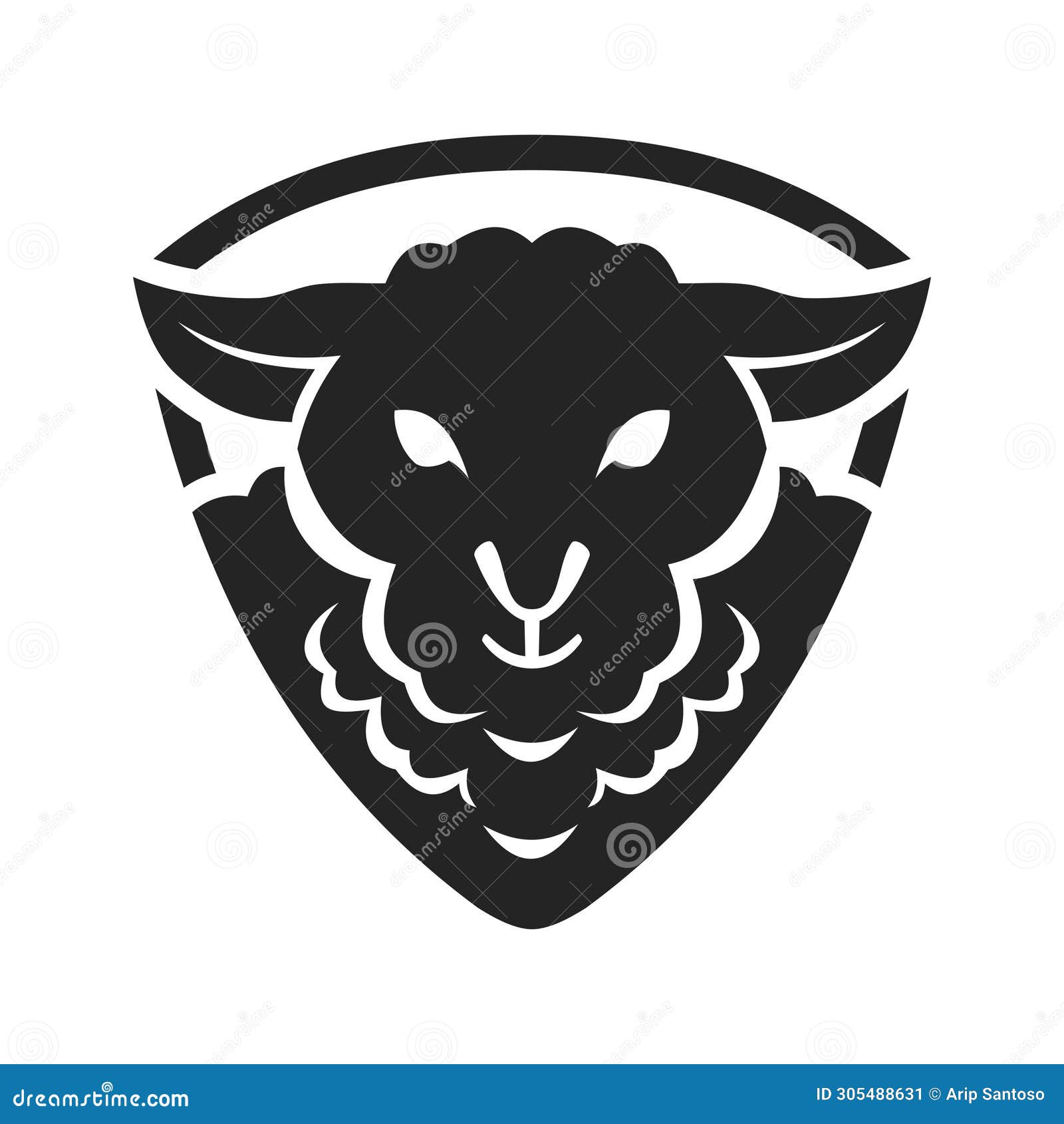 Lamb Logo Template Isolated. Brand Identity. Icon Abstract Vector ...