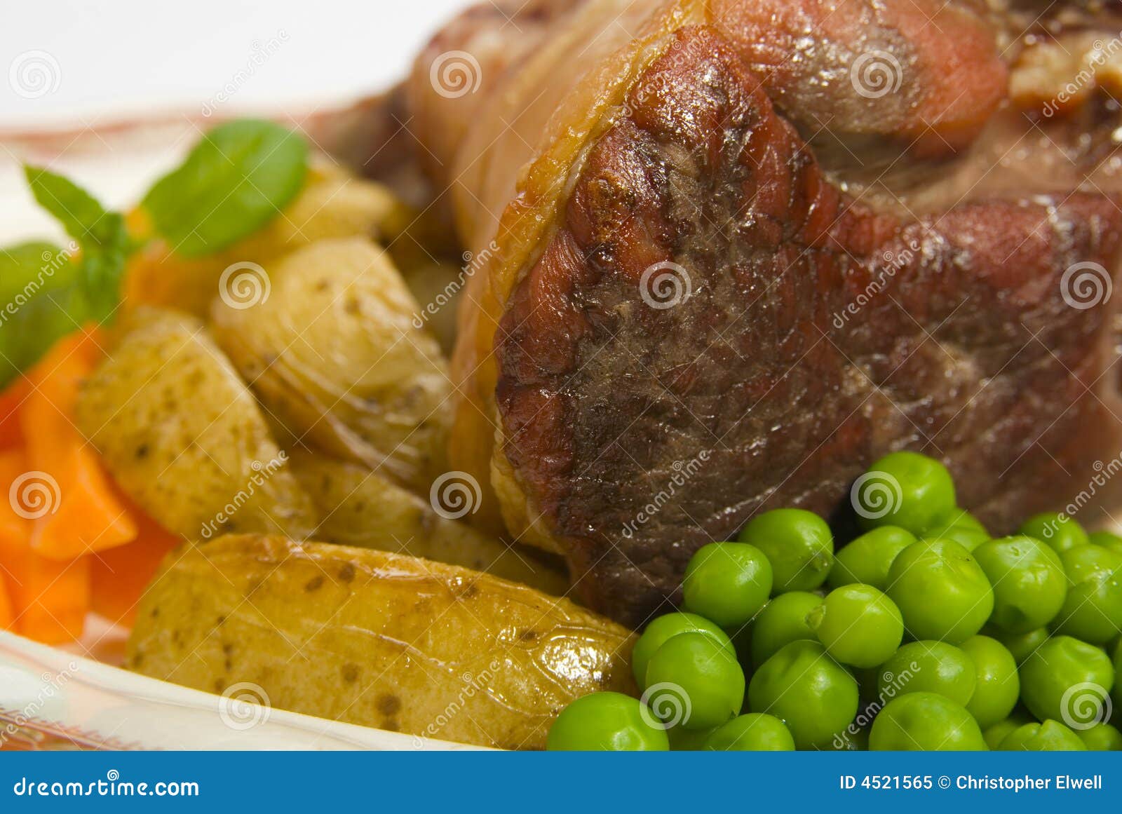 Lamb Lunch stock image. Image of mutton, sprig, lamb, served - 4521565