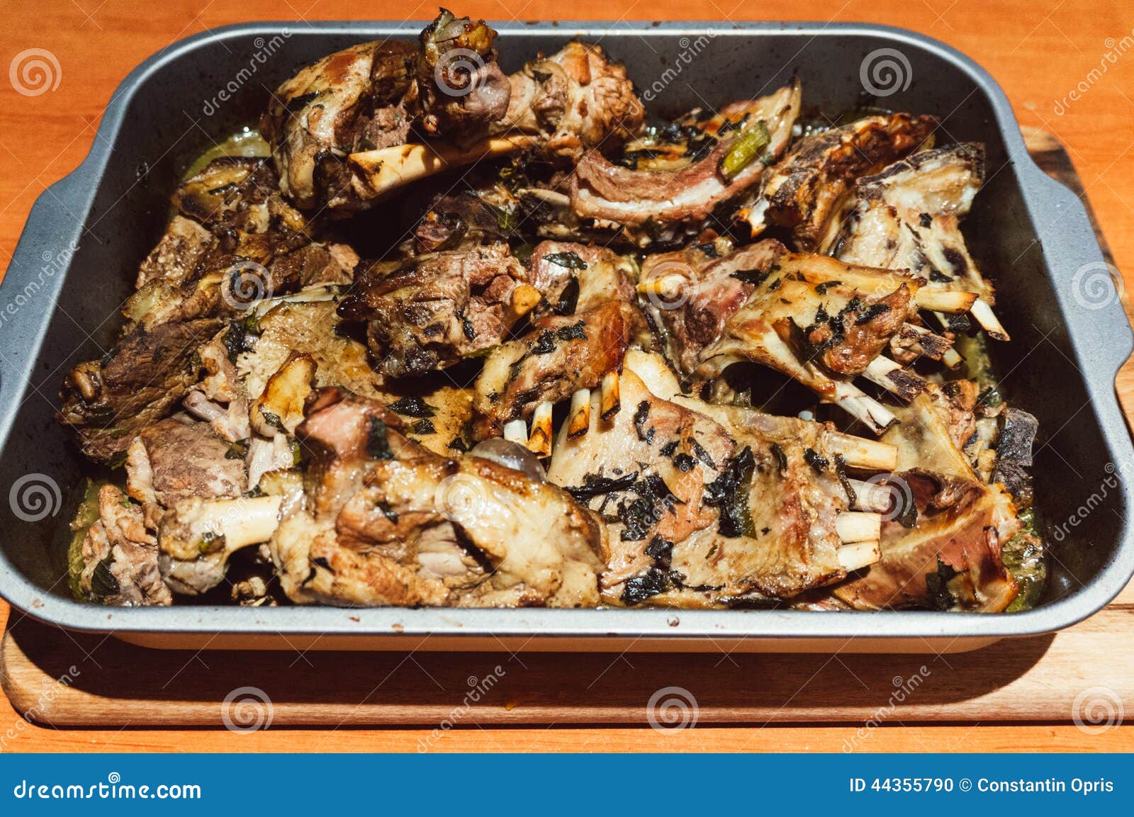 Lamb meal stock photo. Image of healthy, garlic, cook - 44355790