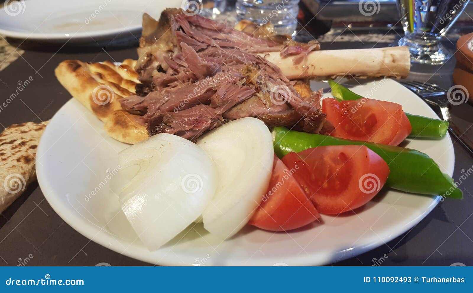 Lamb Meat stock image. Image of lamb, national, plate - 110092493