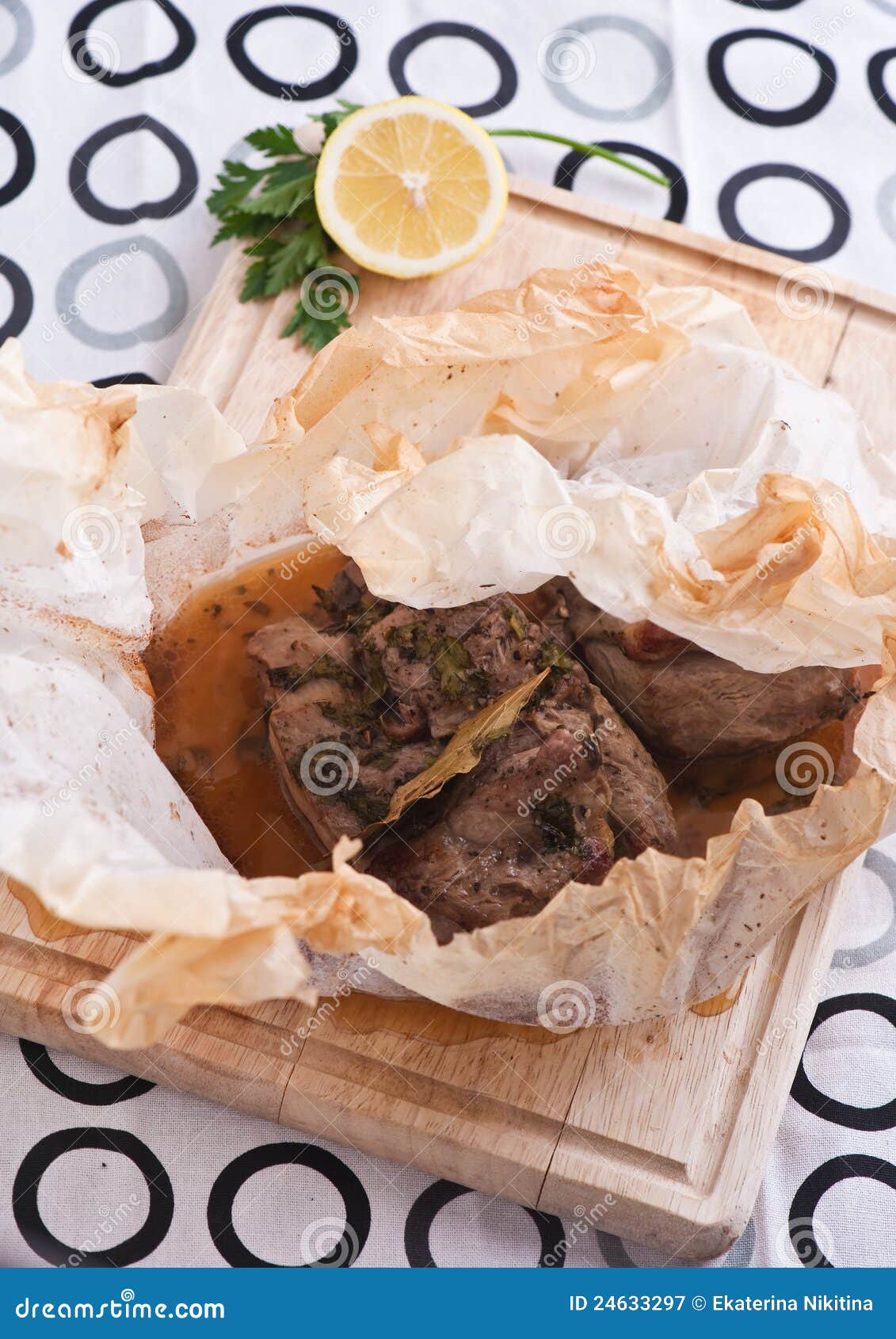 Lamb in parcel stock image. Image of juicy, food, cooking - 24633297